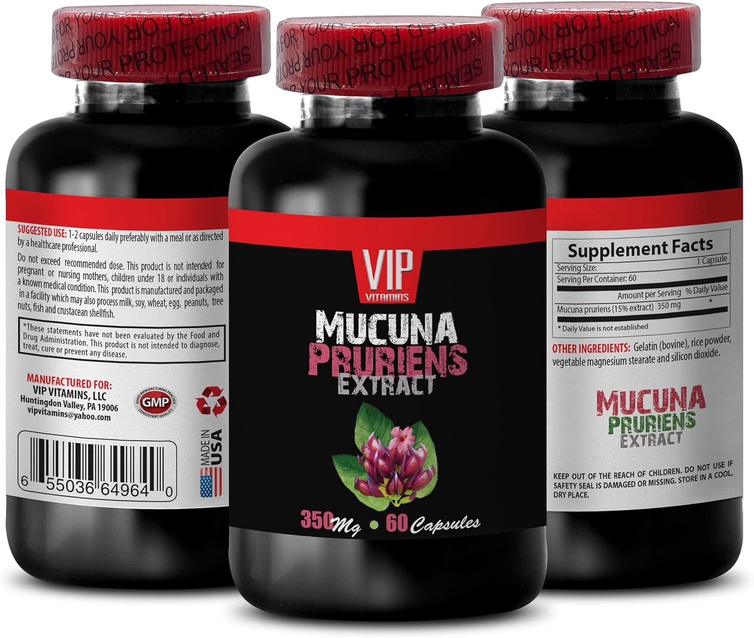 focus and memory supplements - MUCUNA PRURIENS Extract, Velvet Beans ...