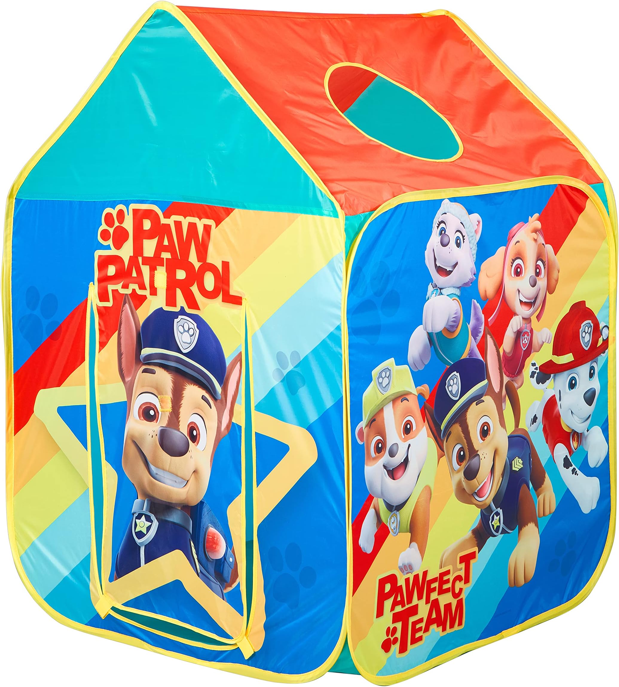 Official Paw Patrol Pop Up Tent Kids Play Tent, Indoors and Outdoor Use ...
