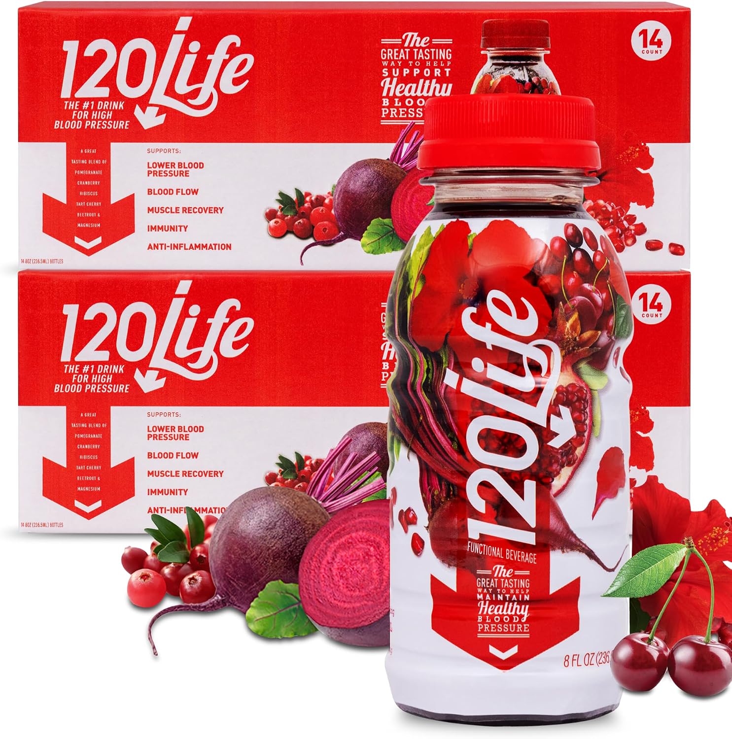 120/Life Blood Pressure Support, Beet Root Juice, Pomegranate Extract ...