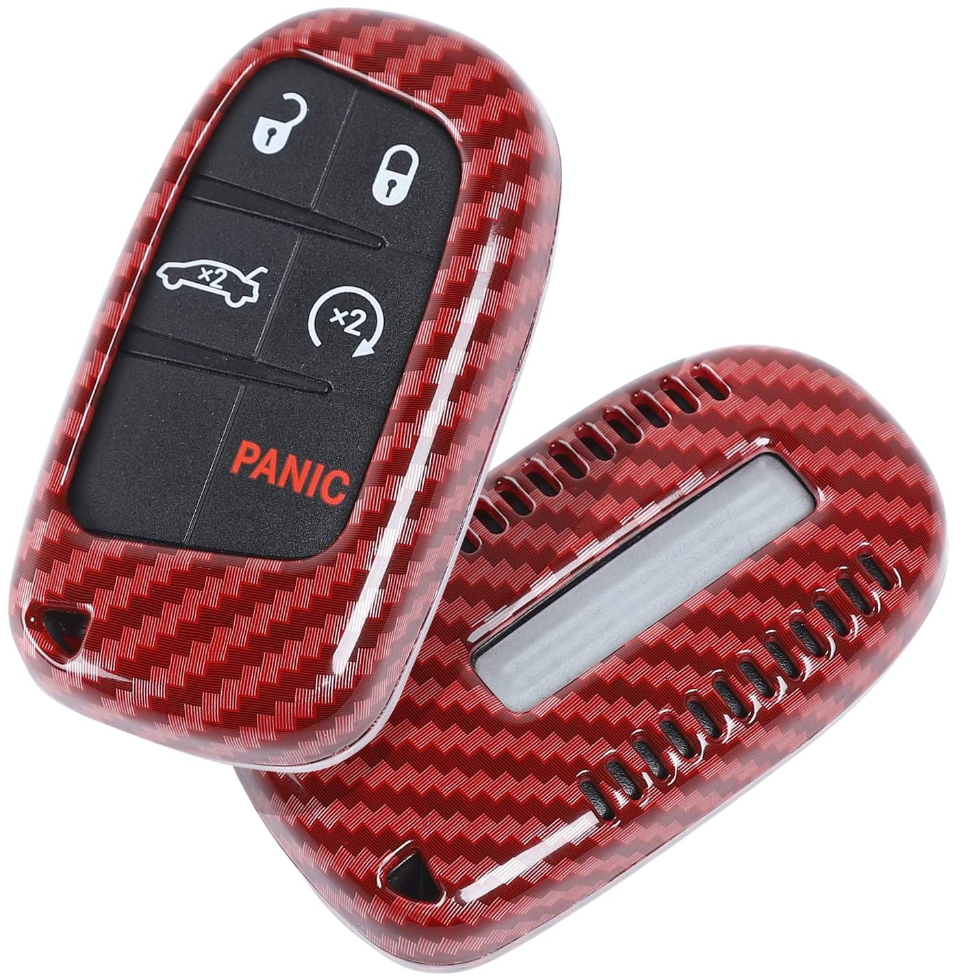 Snapklik.com : JWWY For Dodge Key Fob Cover Case For 2015-2025+ Dodge ...