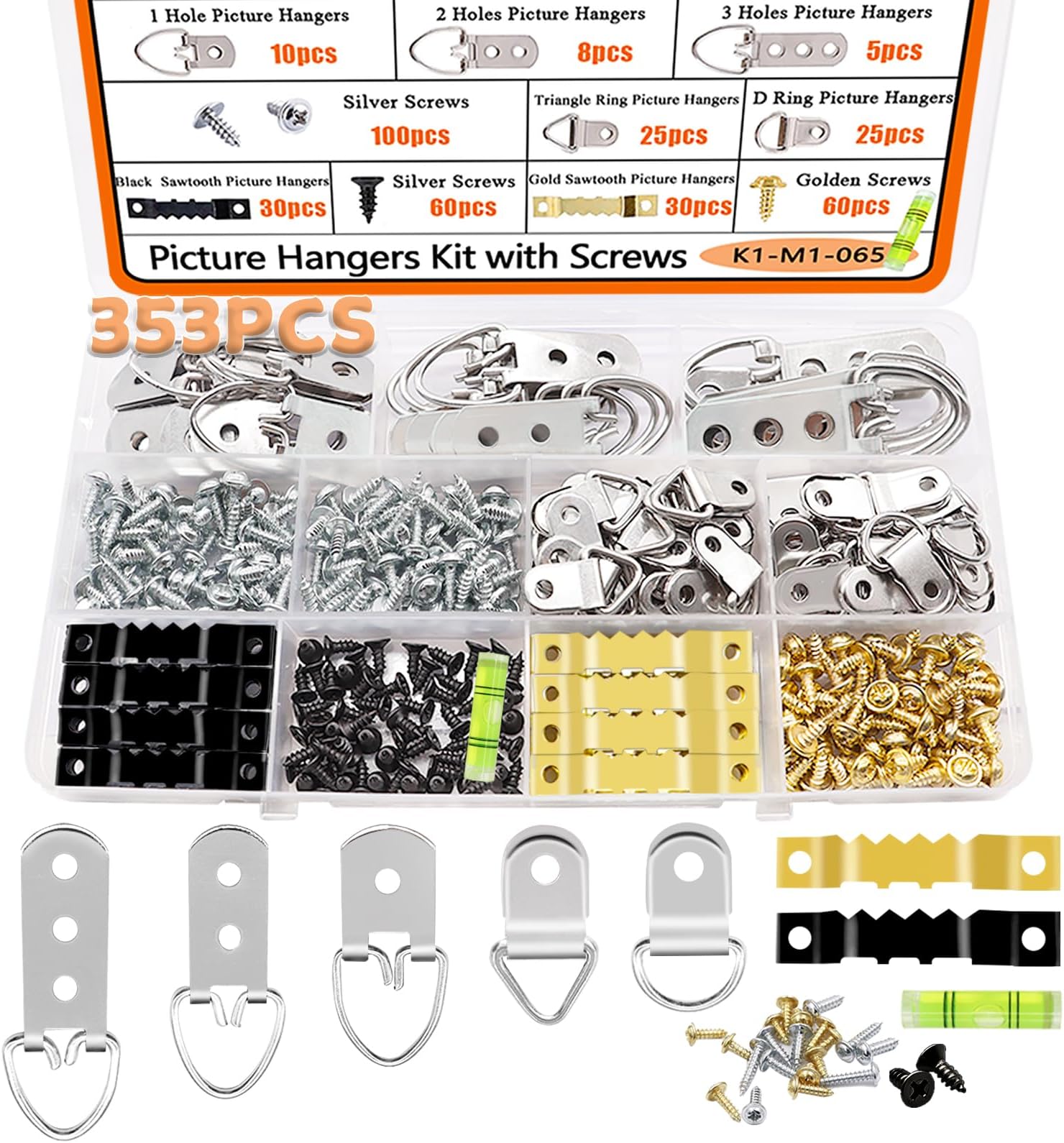 Amazon.com: Juvale 100 Pack Bulk Sawtooth Picture Hangers with Hardware ...