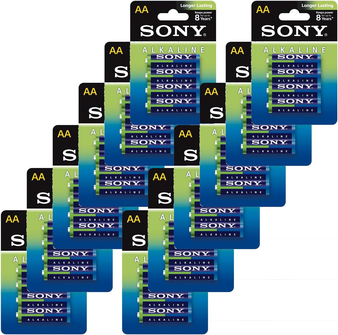 Sony AM3 AA LR6 AA Alkaline Battery (Blue): Amazon.co.uk: Electronics ...