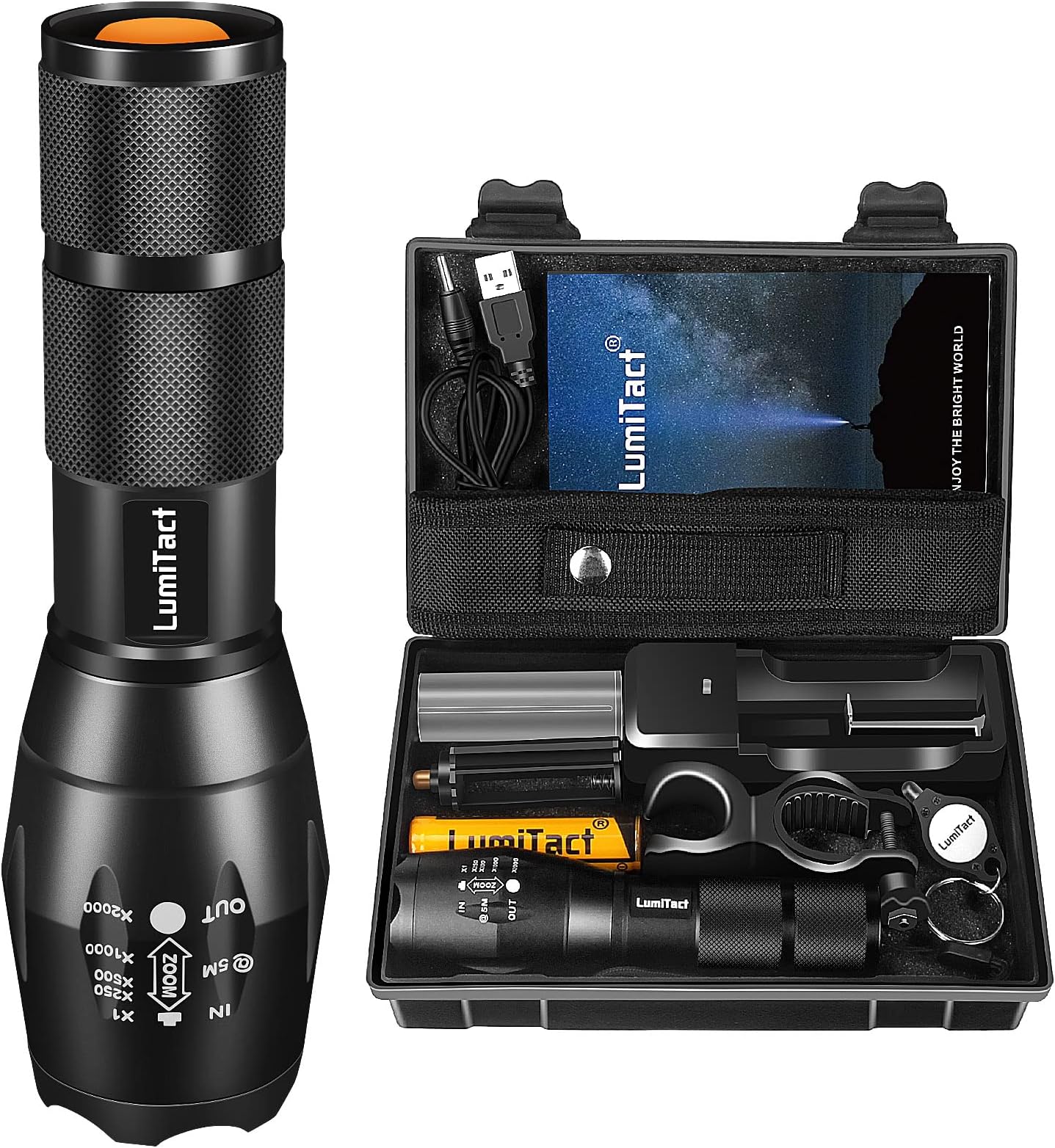 Lumitact G700 Led Torch Rechargeable Super Bright Led Tactical ...