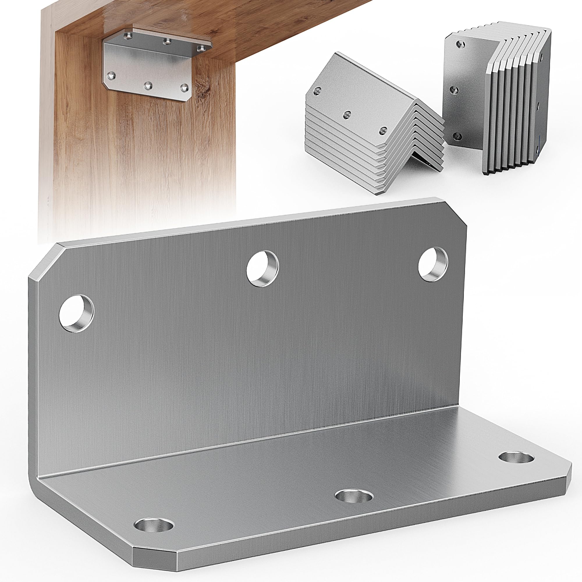 Exterior Corner Brackets Everbilt (6 Pack) 3 In. Zinc Plated