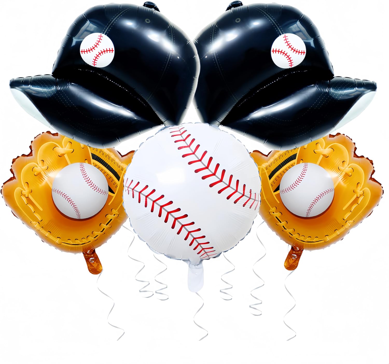 Amazon.com: 5 Pcs Baseball Cap Balloon Baseball Glove Balloons for Boy ...