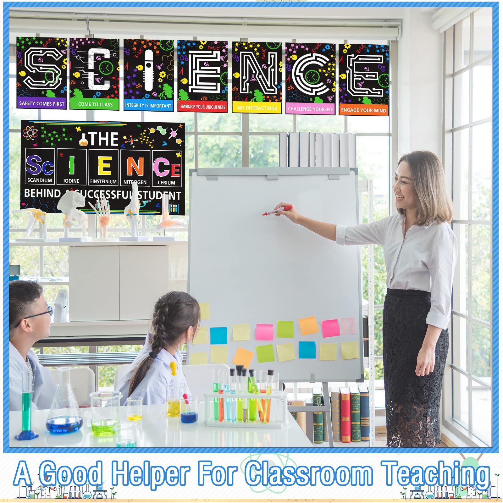 Snapklik.com : 8 Pieces Science Classroom Decoration Science Poster ...