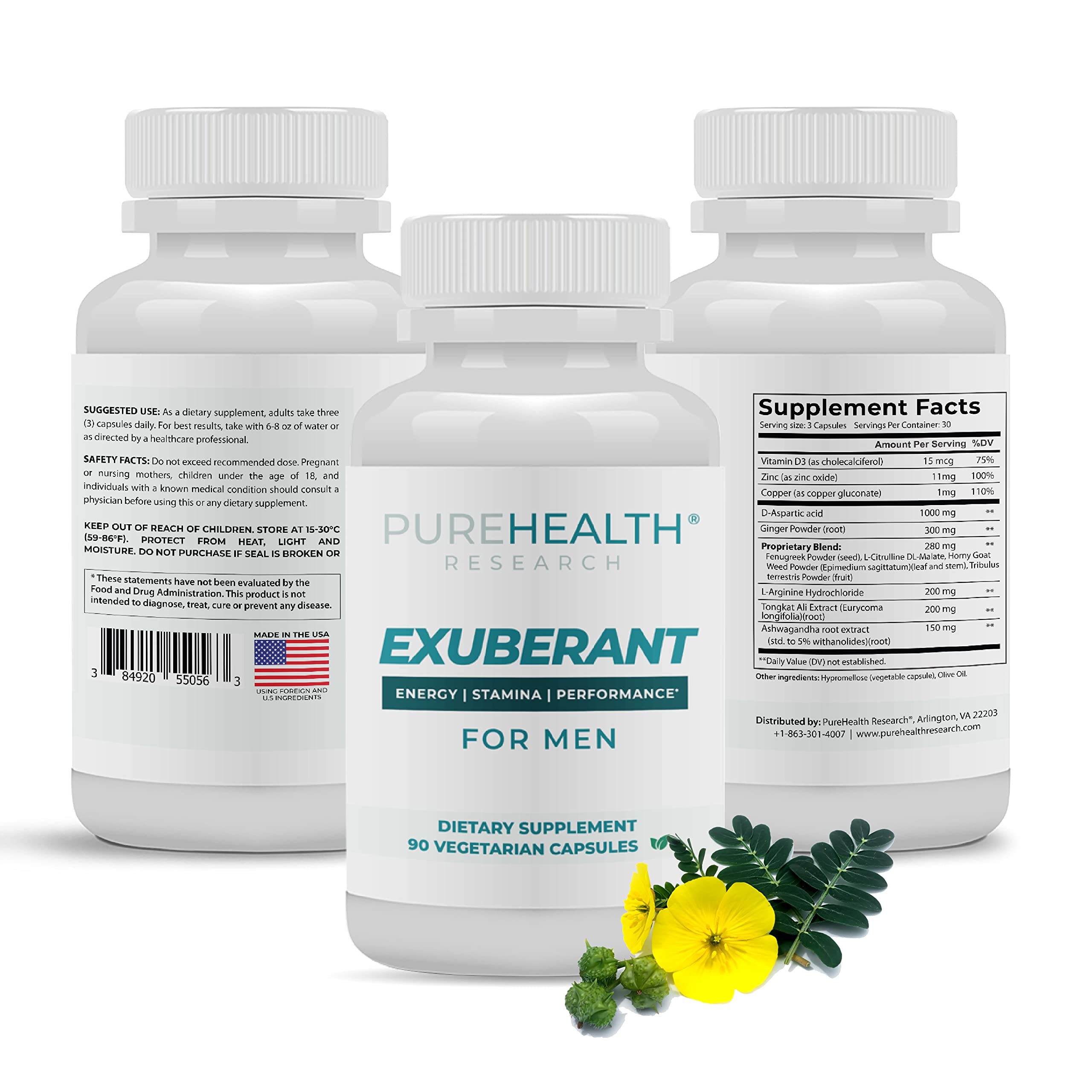 Exuberant for Men de PureHeal...B093SZKXRR | Encarguelo.com