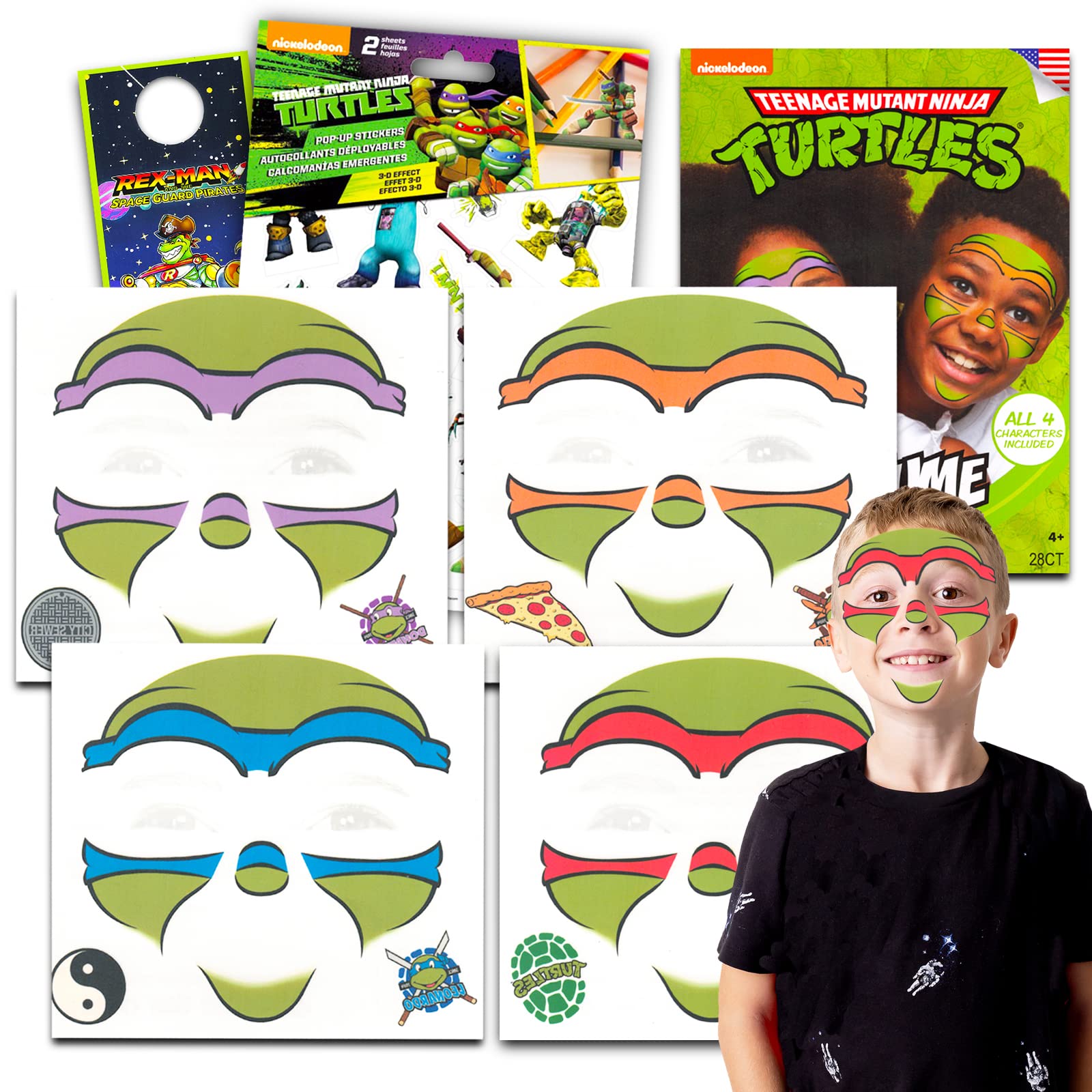 Teenage Mutant Ninja Turtle Face Paint