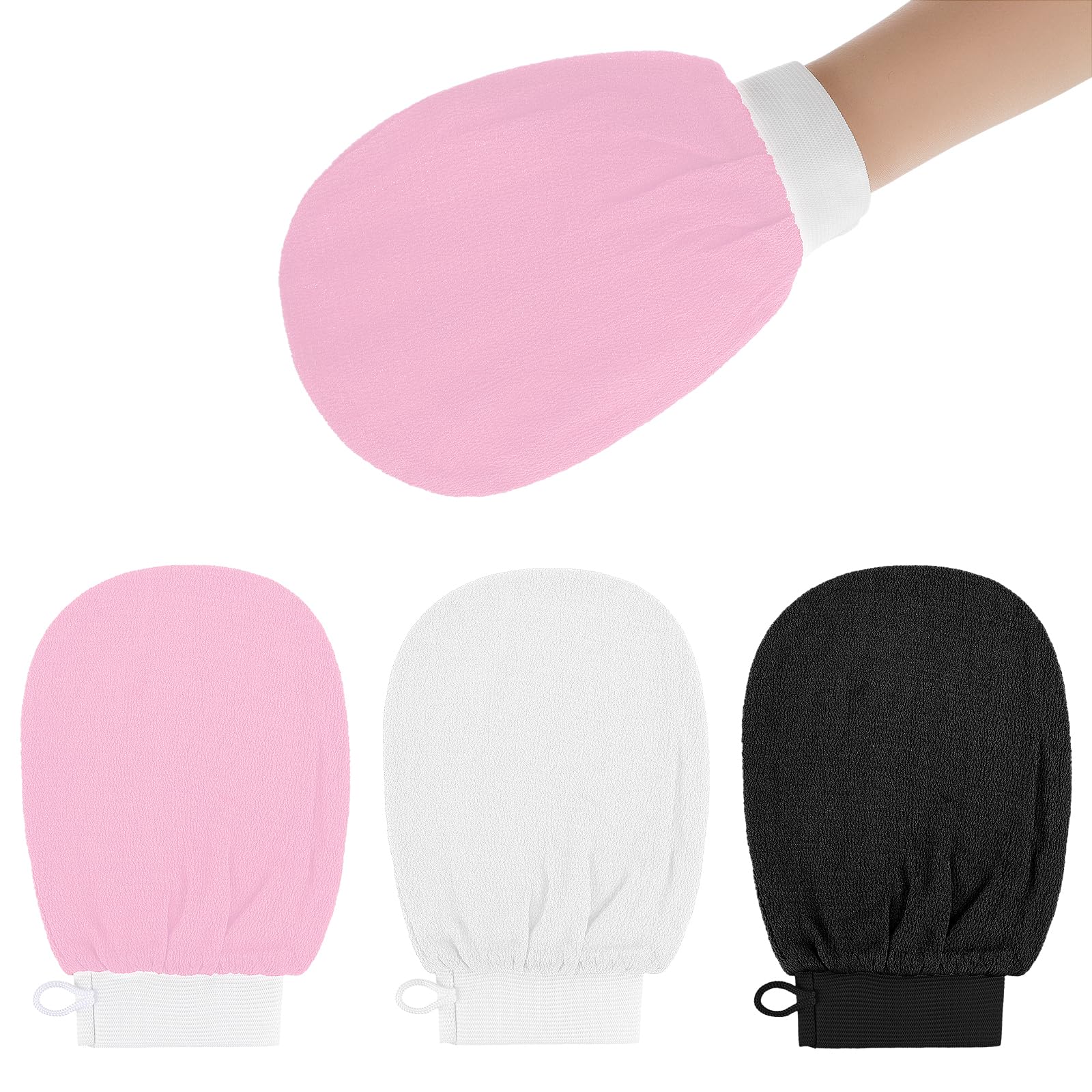 Amazon.com : Exfoliating Gloves, 3Pcs Body Scrub Glove Bath SPA ...