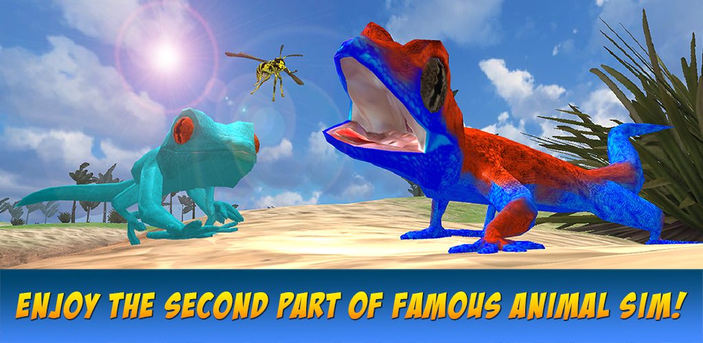 Wild Lizard Simulator 3D: Animal Dash Predator Game | Exotic Animal ...