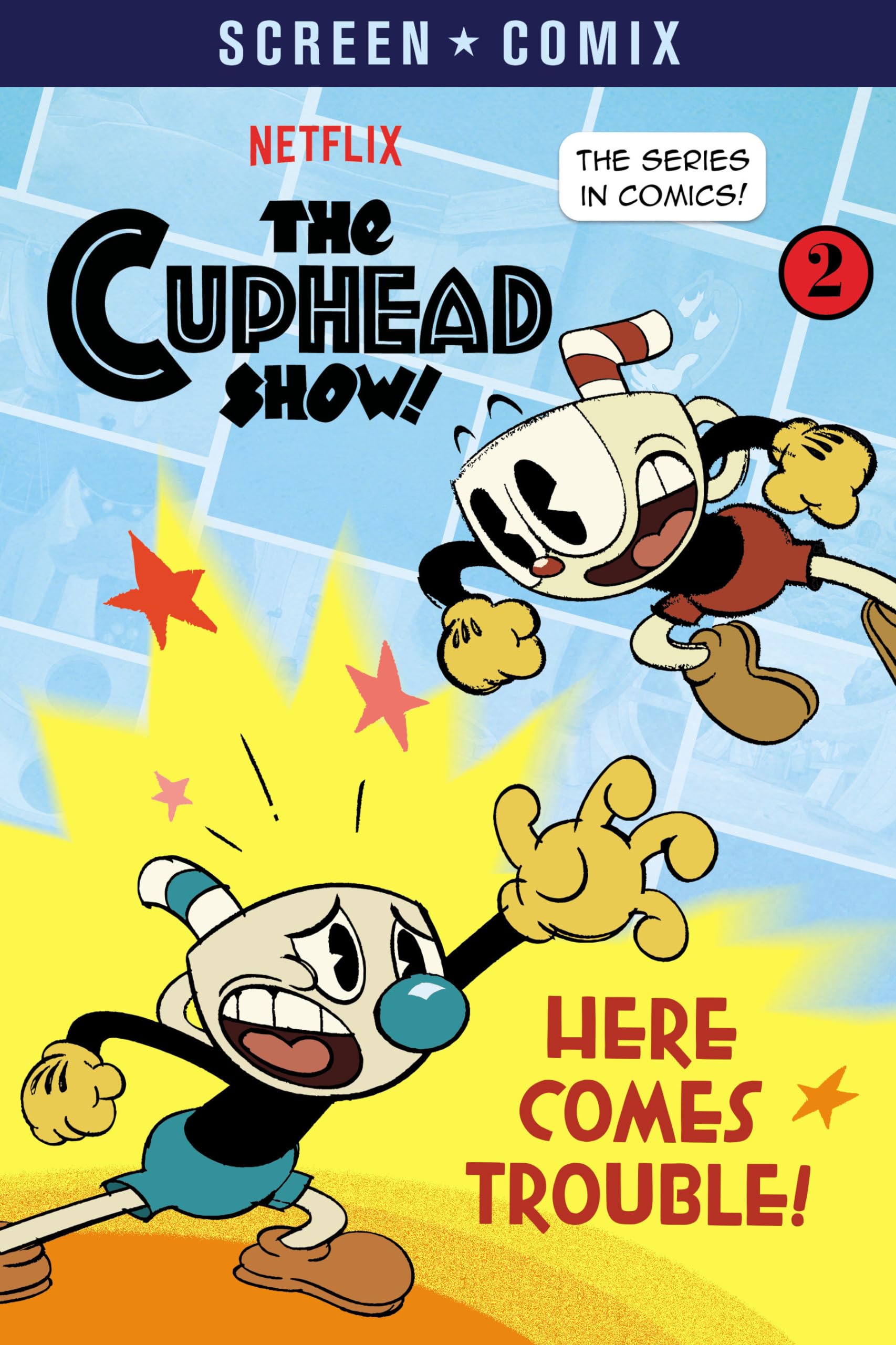 Amazon.com: Here Comes Trouble! (The Cuphead Show!) (Screen Comix): 9780593432044: Random House ...