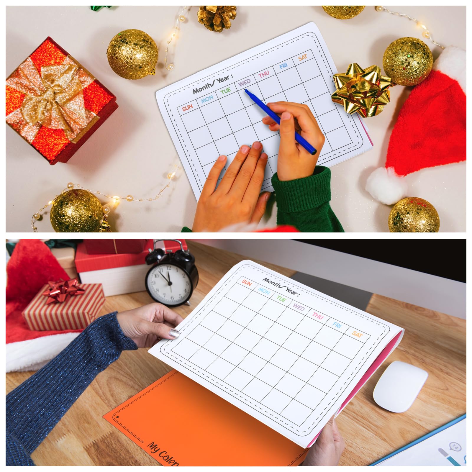 Engrowtic 36 Pcs Blank Calendar Books for Kids Make Your Own Calendar ...