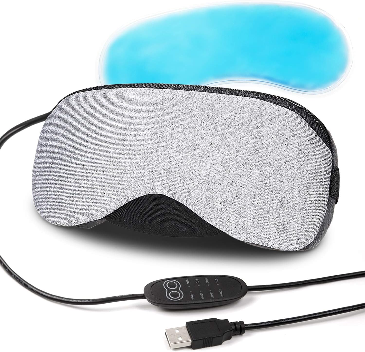 Amazon.com: Portable Cold and Hot USB Heated Steam Eye Mask + Reusable ...