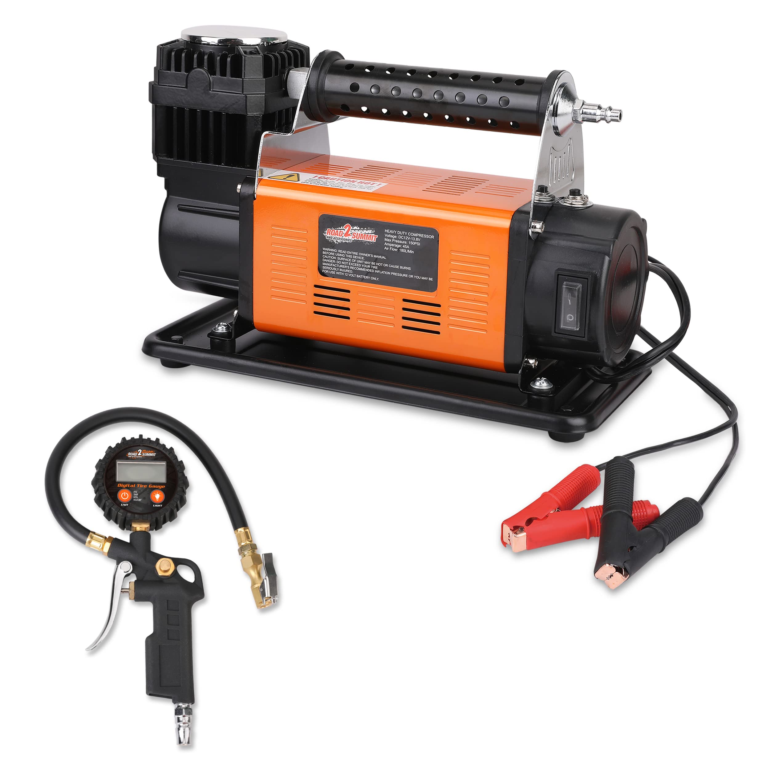 Amazon.com: Road2Summit 12V Air Compressor Kit 180L/Min, 150PSI with ...