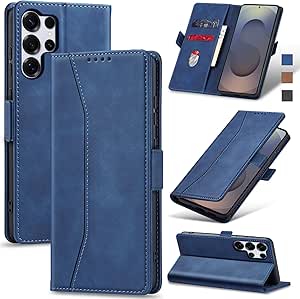 Amazon.com: Jasonyu Flip Wallet Case for Samsung Galaxy S25 Ultra 5G,Leather Magnetic Folio ...