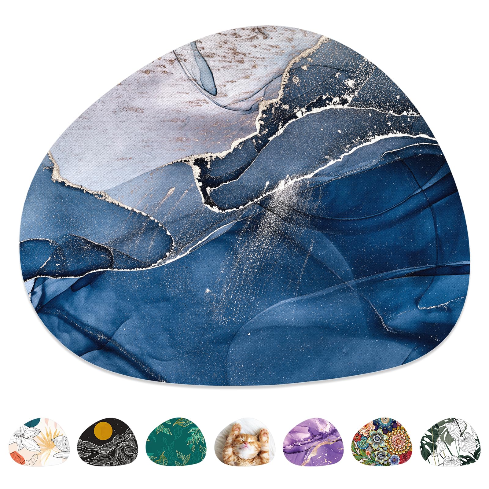 Amazon.com: Niniubye Mouse Pad, Premium-Textured Oval Computer Mousepad ...