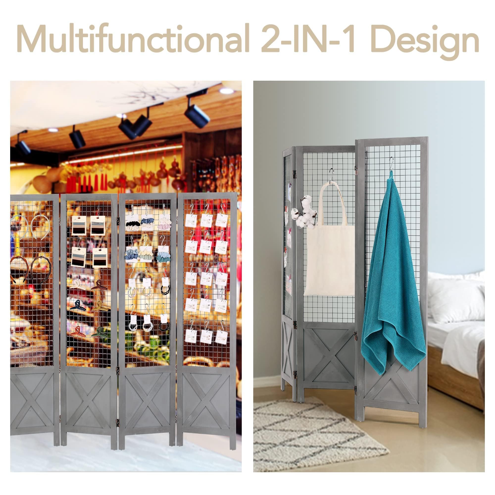 Snapklik.com : 4 Panel Gridwall Display, Portable Freestanding Display ...