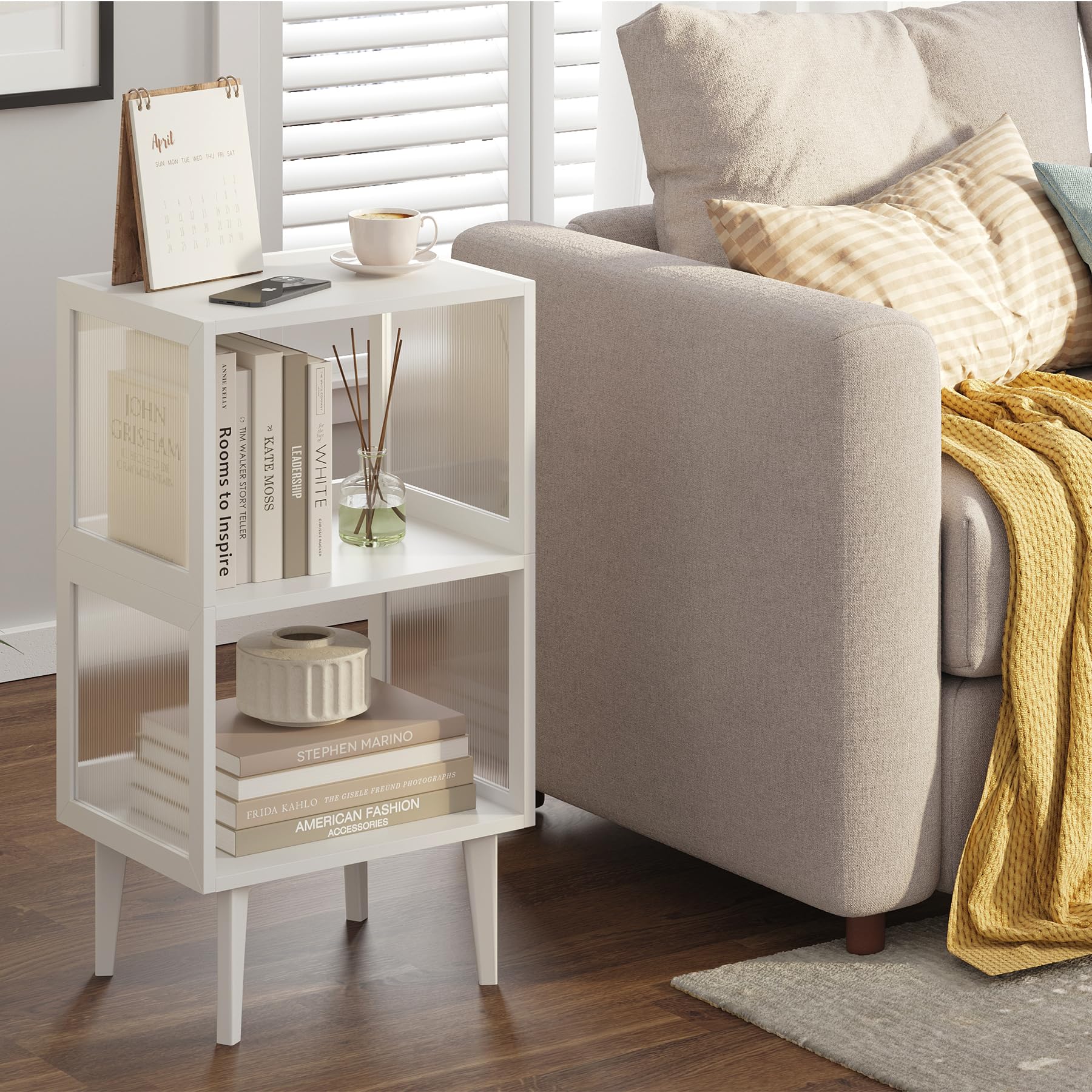 Amazon.com: TUTOTAK 3 Tier Book Shelf, 3 Cube Bookcase, Bookshelf ...