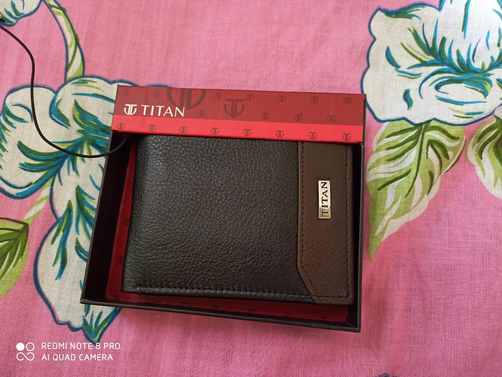 Buy TITAN Black Leather Men's Wallet (TW208LM1BK) at Amazon.in