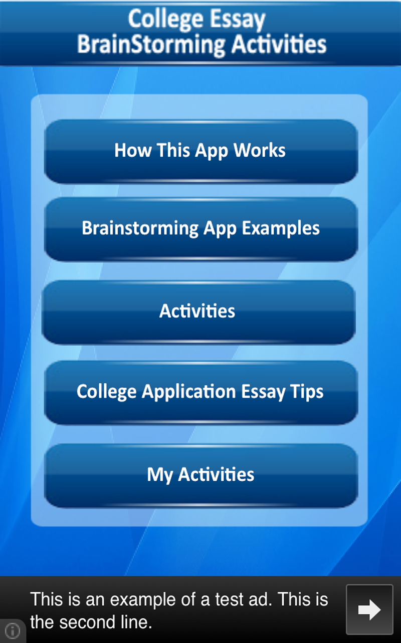 College Essay BrainStorming Activities App - App on the Amazon Appstore
