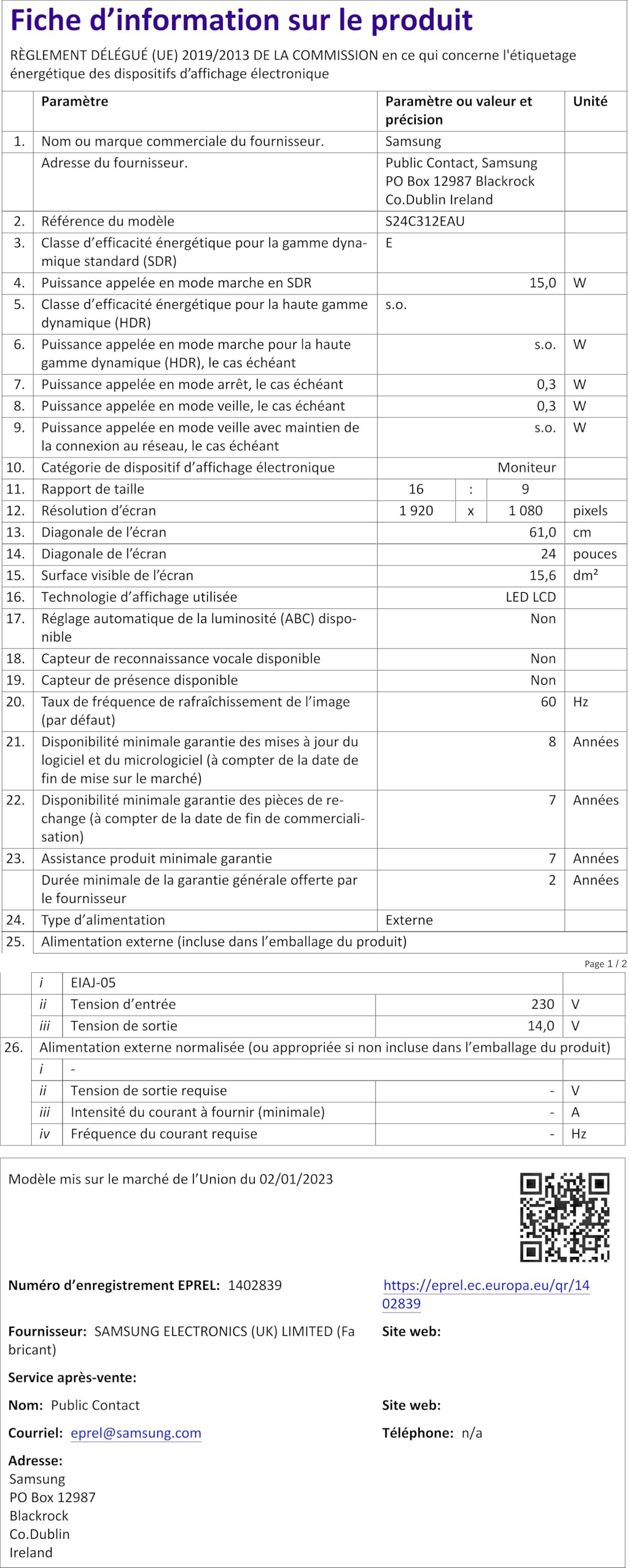 Samsung C24F396FHU, Ecran PC Incurvé, Dalle VA 24'', Résolution Full HD ...