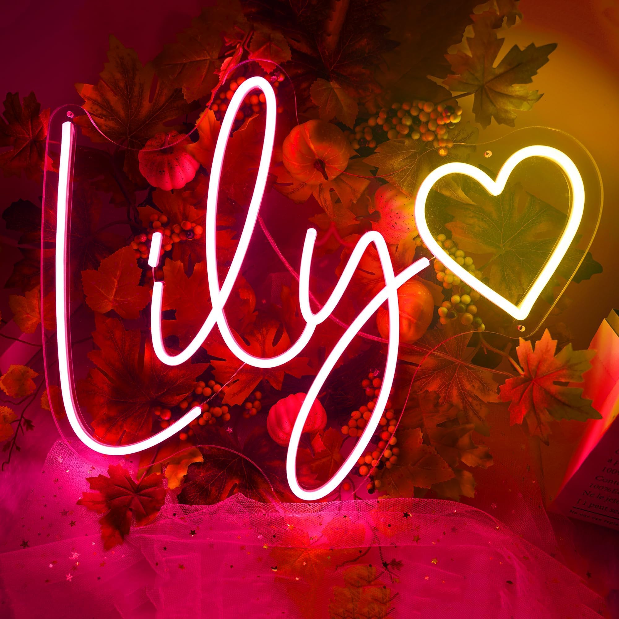 JEMESI Neon Schild Personalisiert, Personalisierte Led Leuchtschilder ...