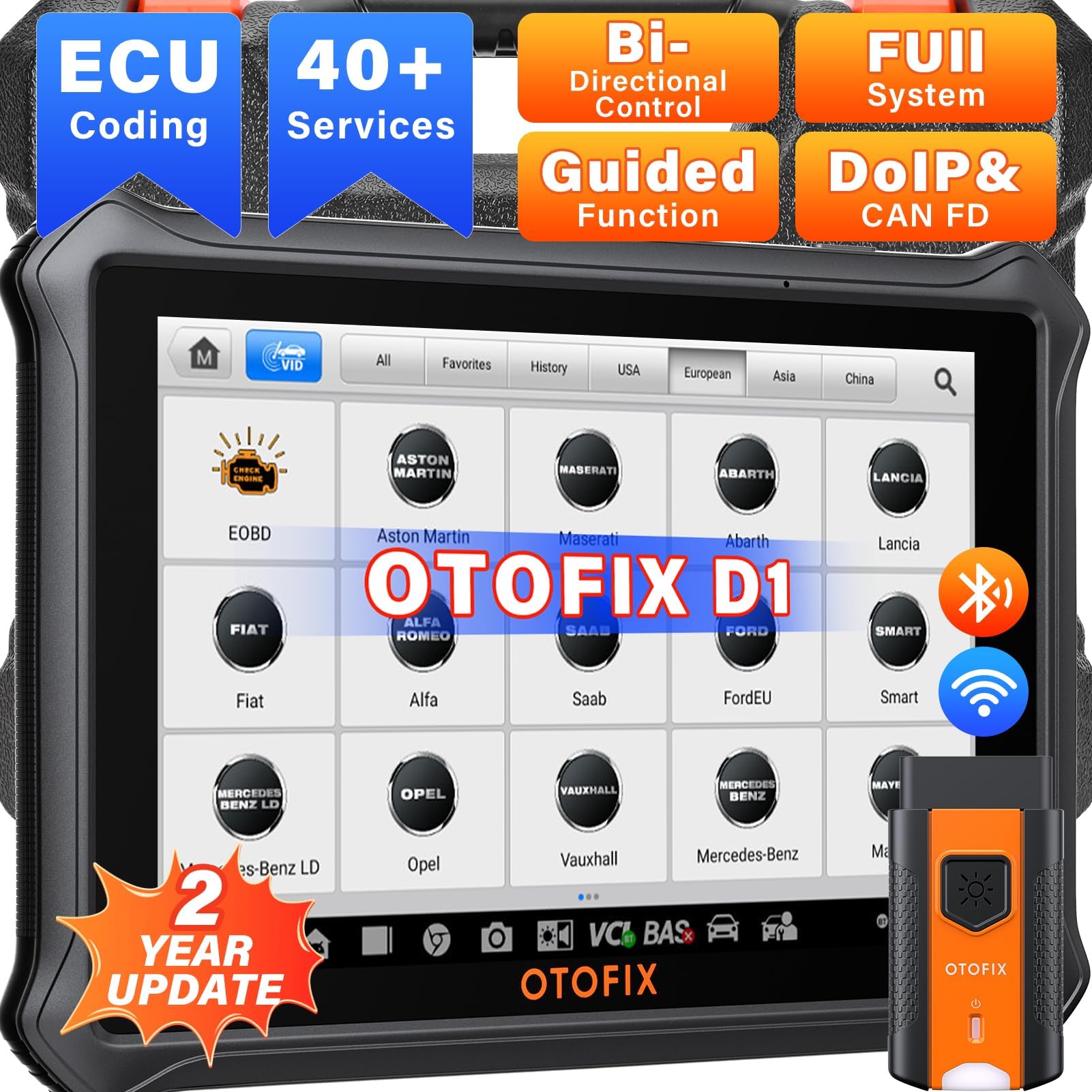 Amazon.fr : OTOFIX D1 Scanner de Diagnostic de Voiture, Outil d'analyse ...