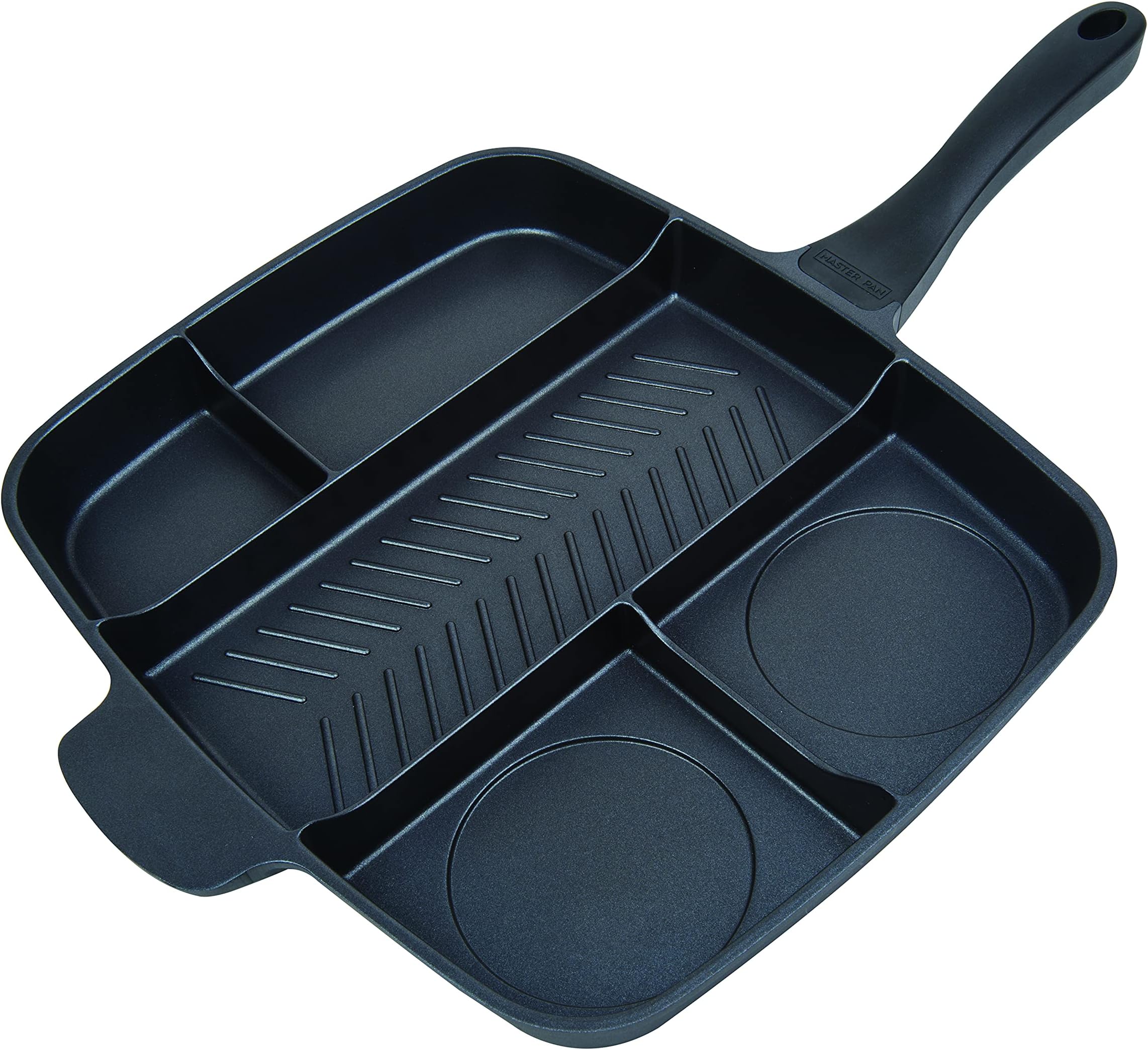 Amazon.com: Master Pan Non-Stick Divided Grill/Fry/Oven Meal Skillet ...