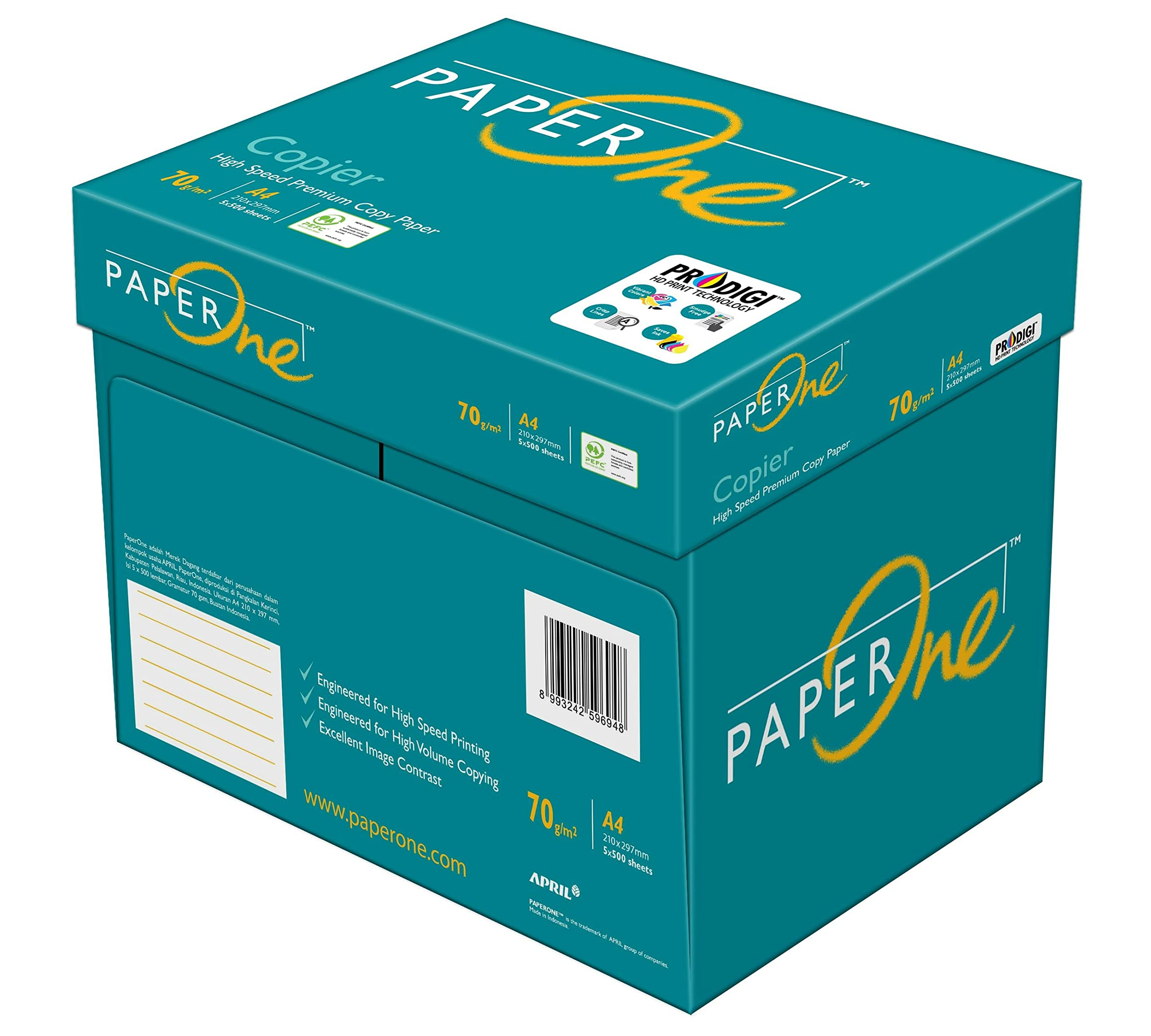 Paperone Copier, A4 70 GSM (500 SHEETSx5 REAM), (PAP070A4JGR) : Amazon ...