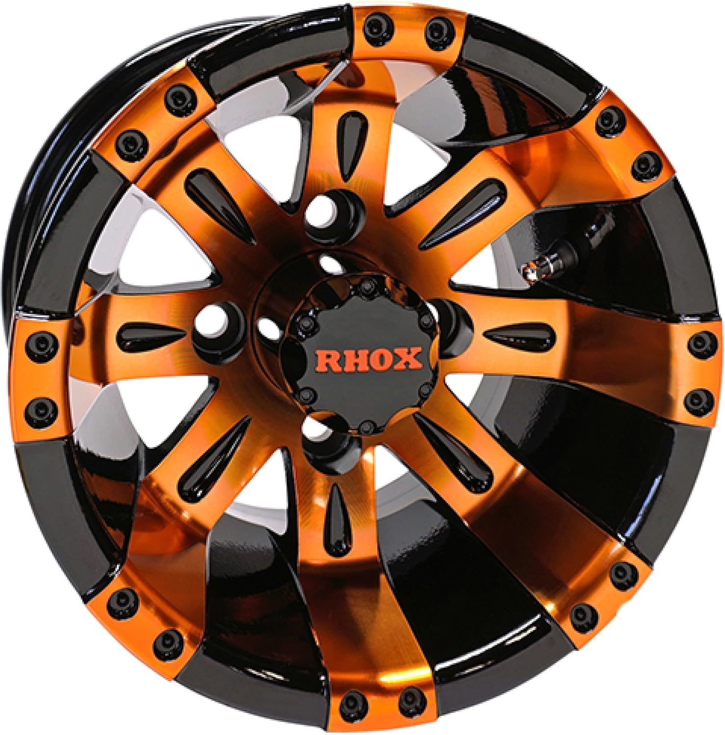 Amazon.com: Red Hawk TIR-RX160-BO Wheel RHOX Vegas, Black with Orange ...