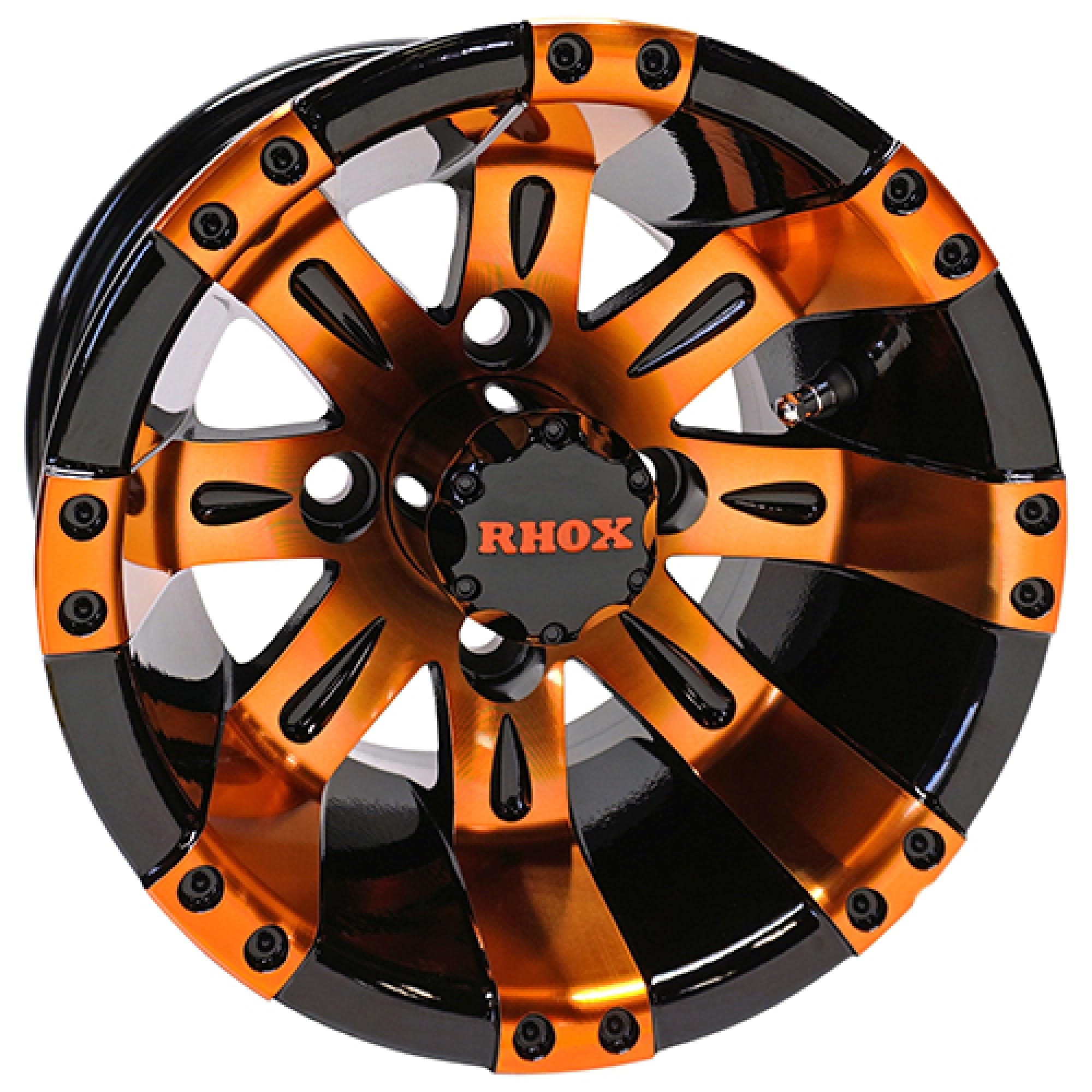 Amazon.com: Red Hawk TIR-RX160-BO Wheel RHOX Vegas, Black with Orange ...