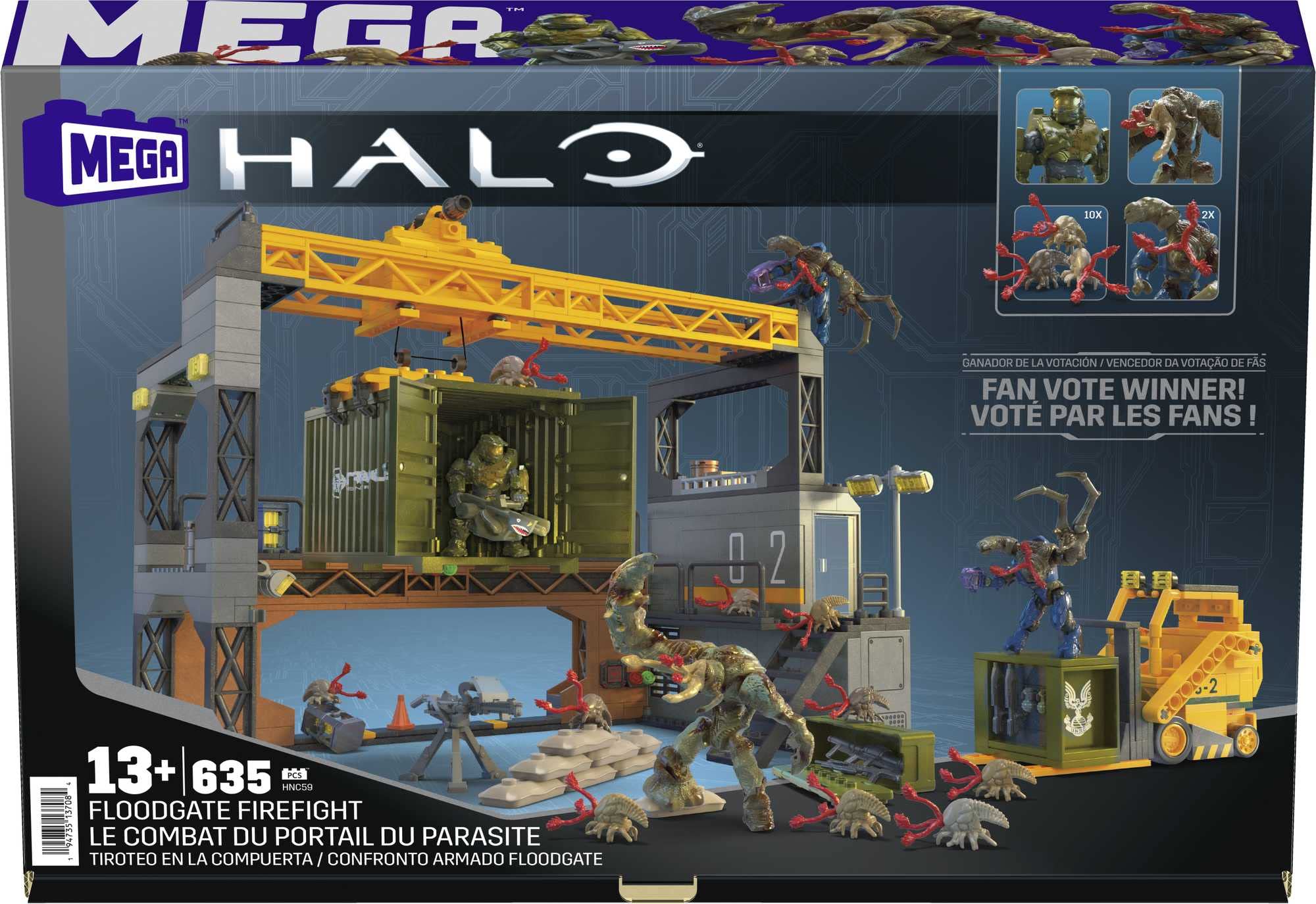 Snapklik.com : MEGA Halo Infinite Toys Building Set For Kids, Floodgate ...