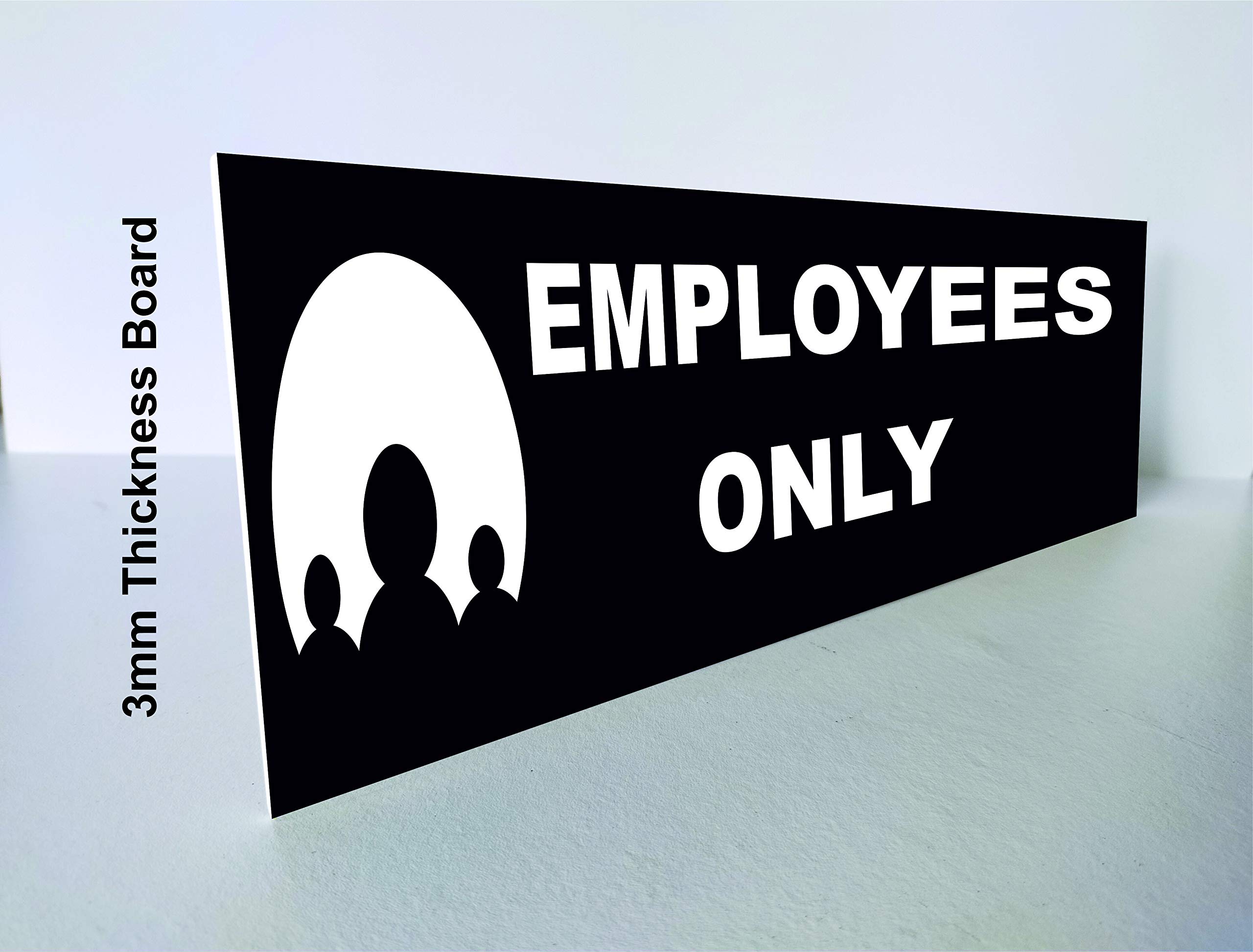 Buy SIGN EVER Employees Only Sign Board For Office Bank Factory ...