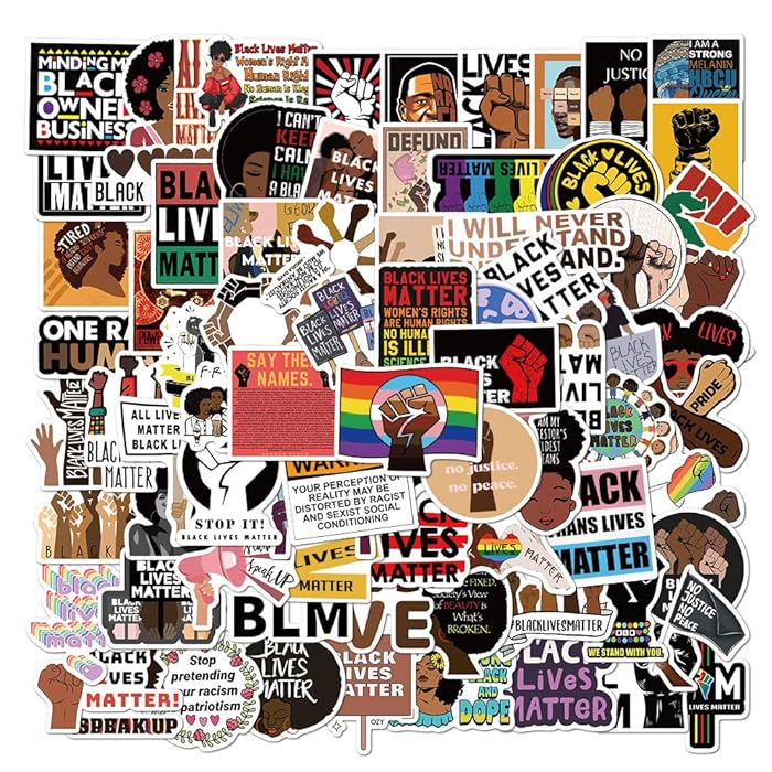 Buy Civil Rights Stickers[100PCS] Civil Rights for African Americans ...