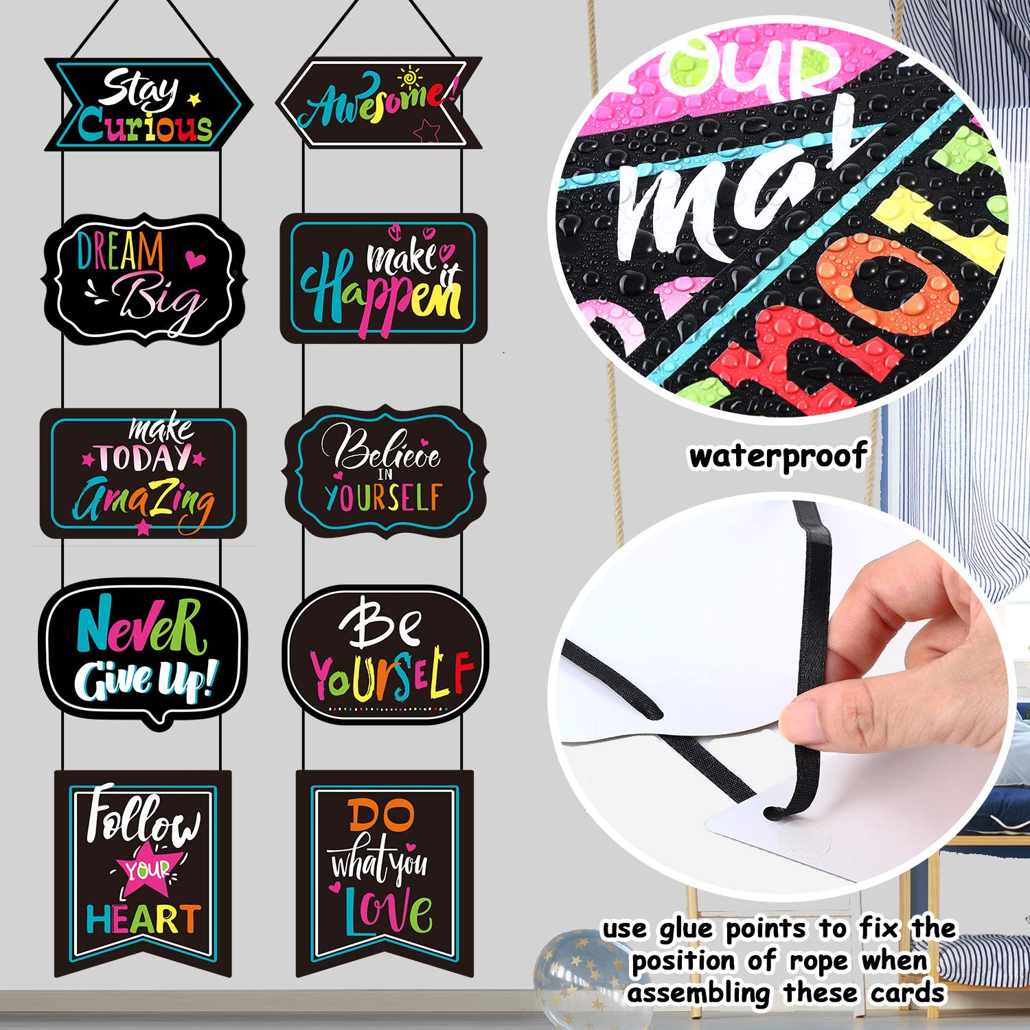 Classroom Decoration Motivational Banner Poster Inspirational Cards ...