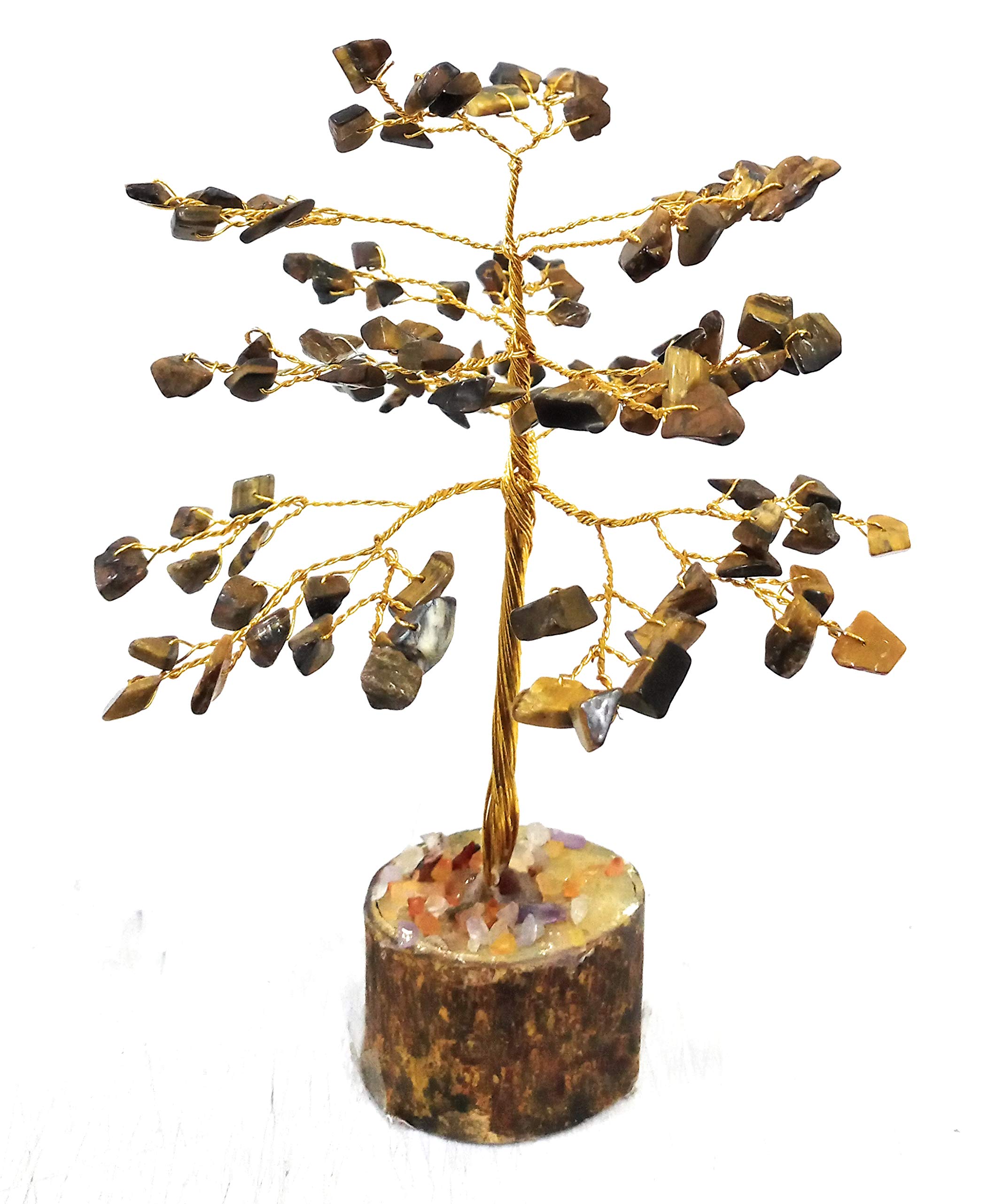 Buy Bellarosa Gems Collection Crystal Tiger Eye 100 Dana Wire Tree Tree ...