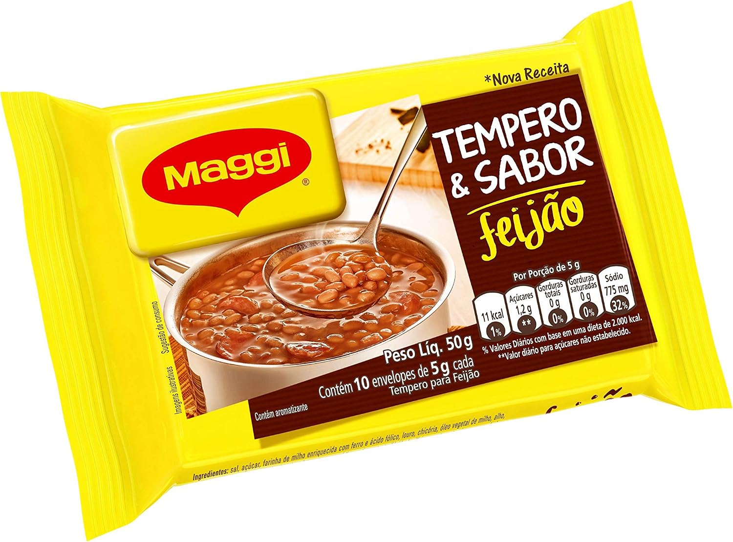 MAGGI Tempero & Sabor Feijão 50g : Amazon.com.br: Alimentos e Bebidas