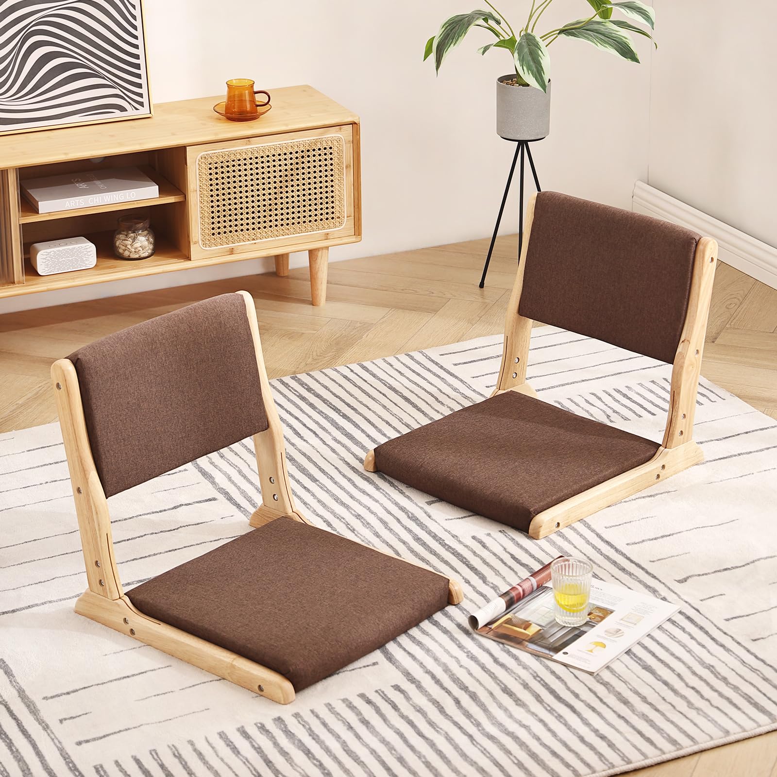 Amazon.com: Tiita 2Pcs Floor Games Chair, Foldable Meditation Tatami ...