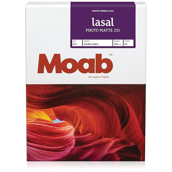 Moab Paper by Legion Lasal Photo Matte 5x7 : Amazon.in: Office Products