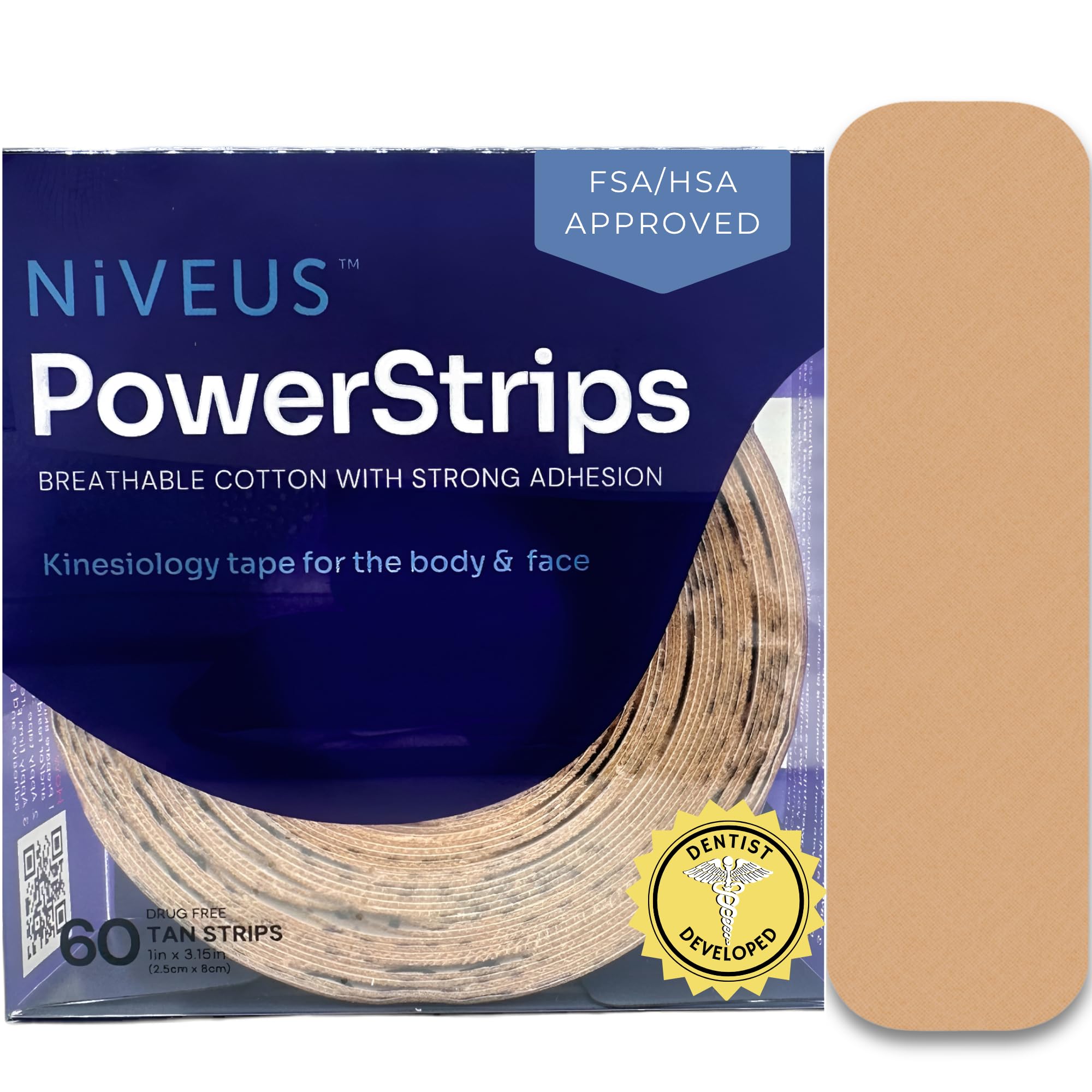 Amazon.com: Niveus Power Strips | Dentist Developed Therapeutic Tape ...