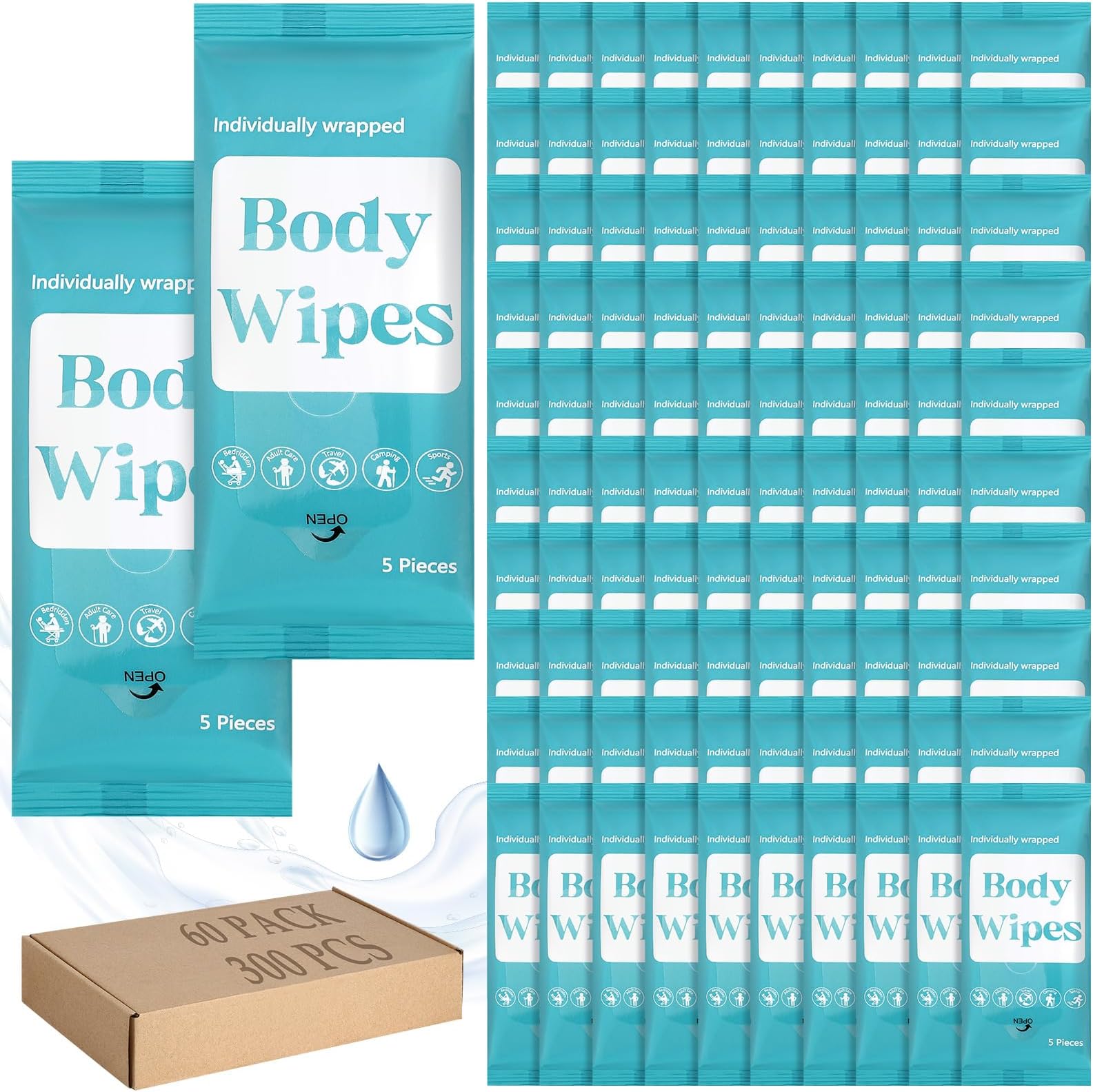 Amazon.com: Swiffen 90 Pack Deodorant Wipes Single Use Antiperspirant ...