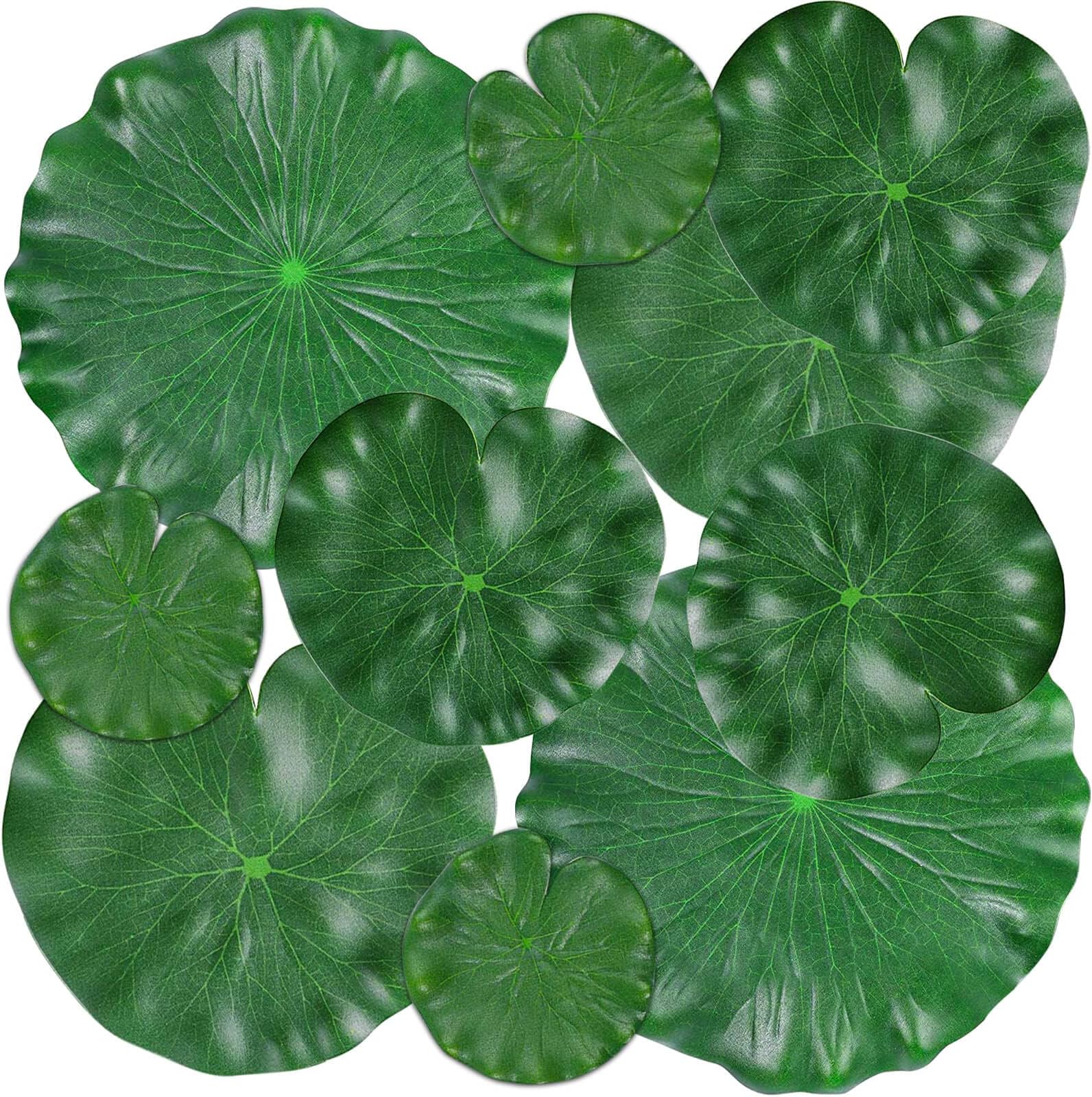 Amazon.com: Sluswallow 2Pcs 28cm Lily Pads for Ponds, Artificial ...