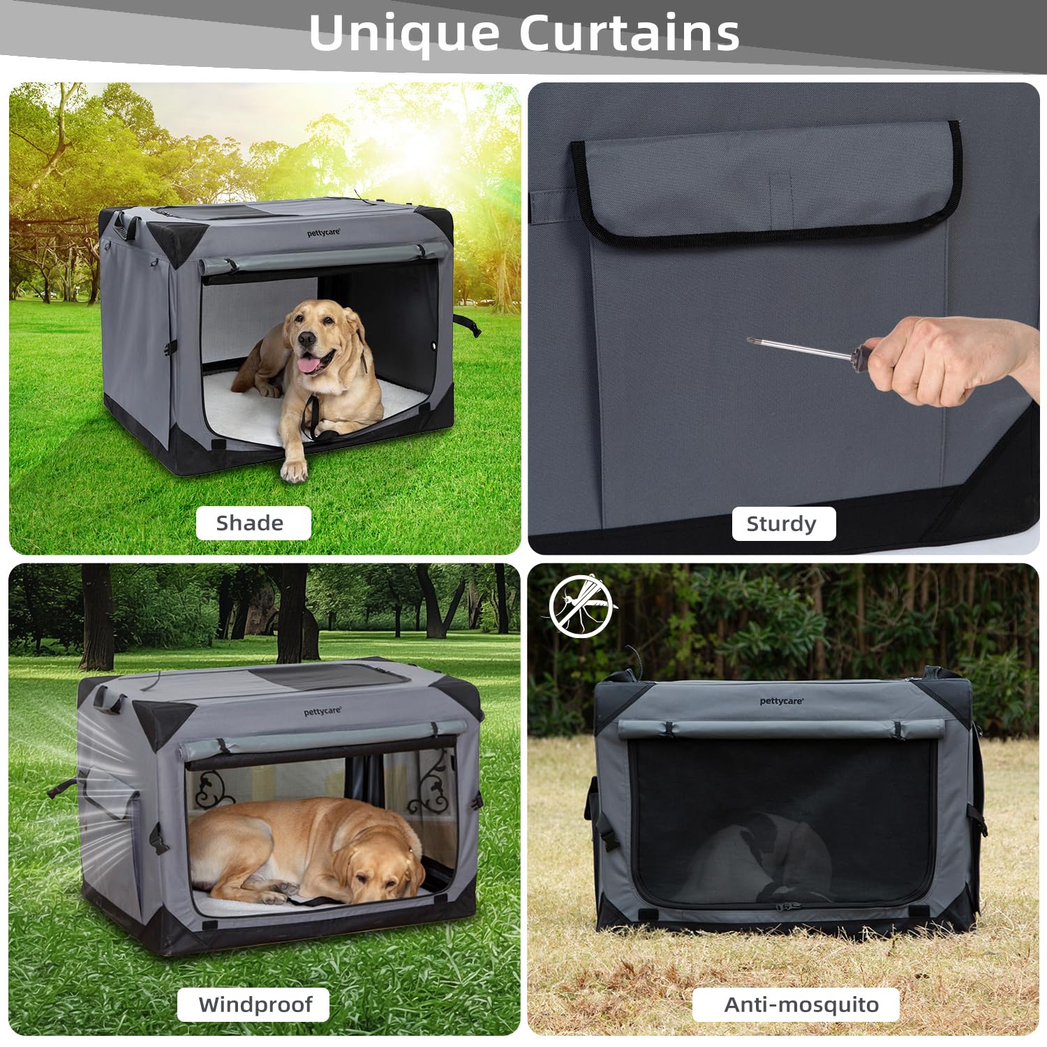 Snapklik.com : Pettycare 36 Inch Collapsible Dog Crate