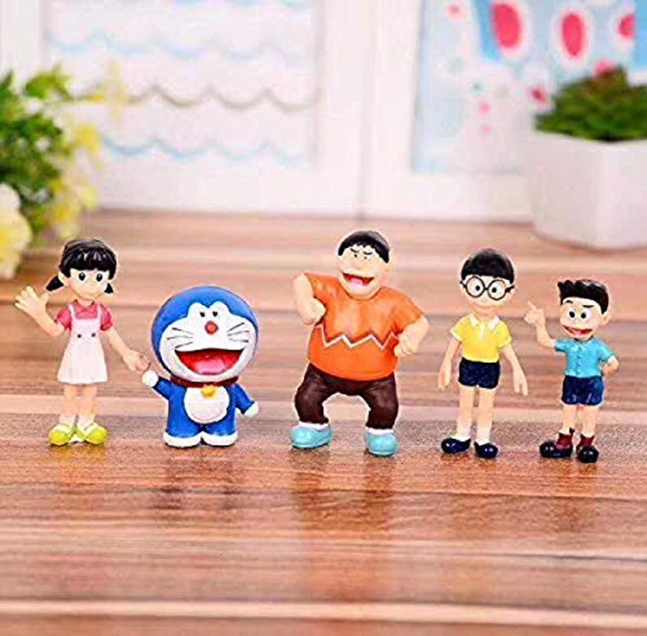NYRWANA DELIVERING SMILES IN INIDA 5 Pieces Doraemon Figure Toys ...