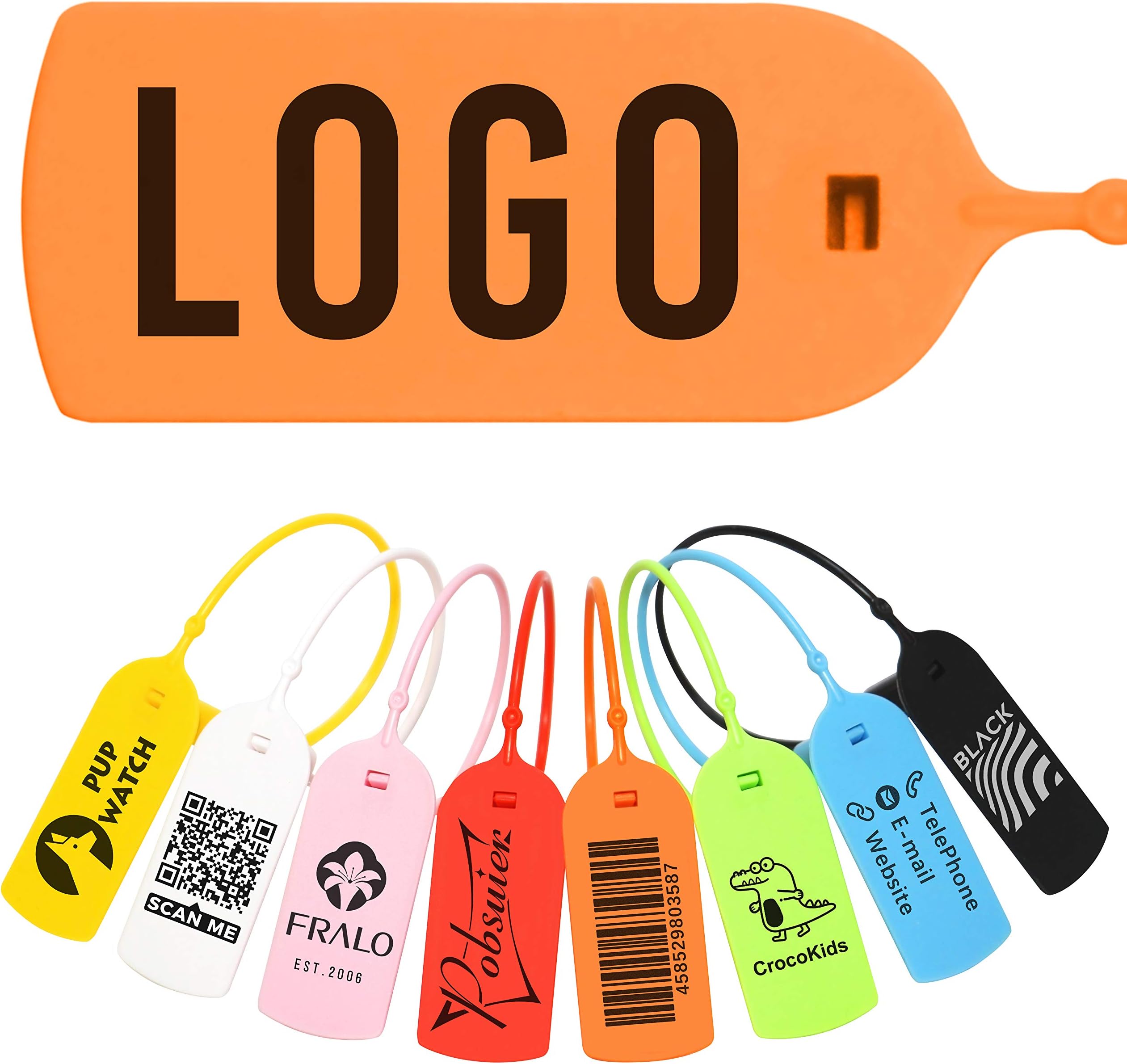 Amazon.com : Pobsuier 100Pcs Custom Product Hang Tag Plastic Disposable ...