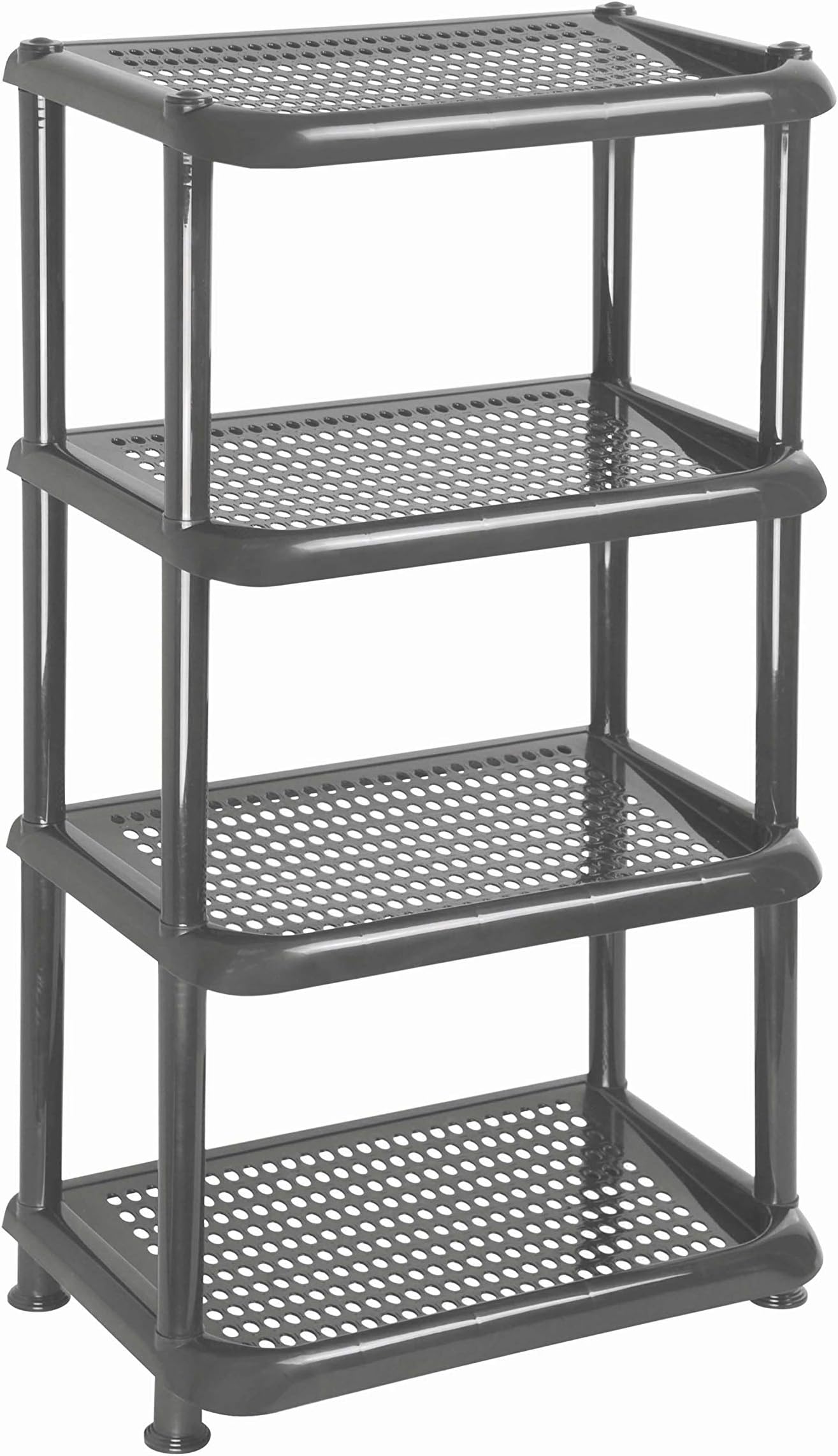 Amazon.com: Mintra Home Light Duty Plastic Storage Racks (Rectangular ...
