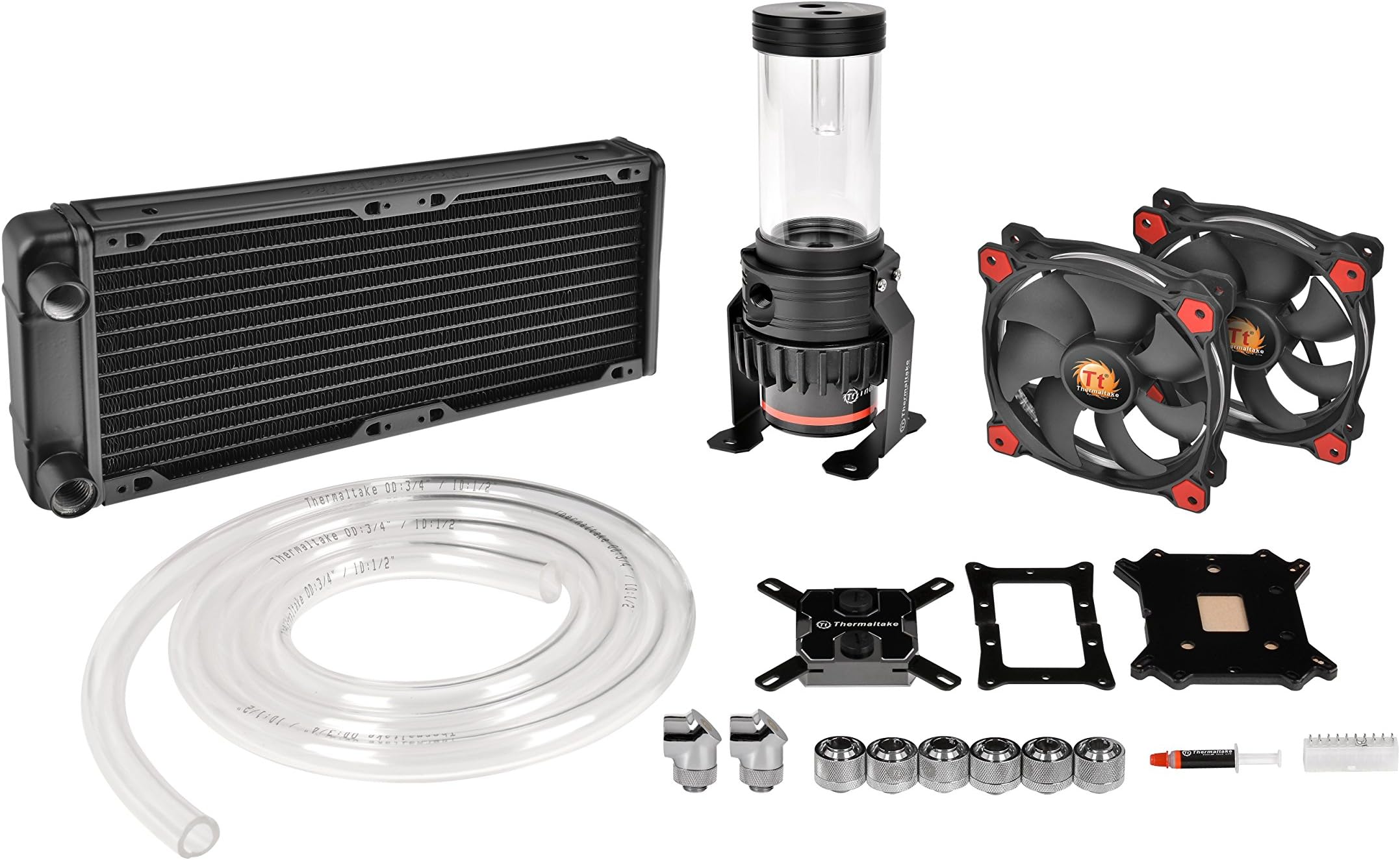 Amazon | Thermaltake Pacific Gaming R240 D5 Water Cooling Kit 水冷CPUクーラー ...