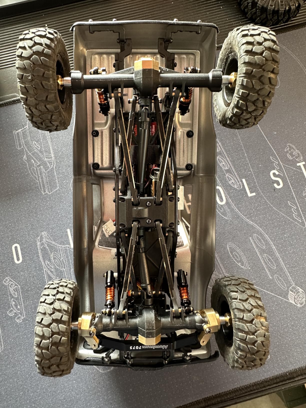 Amazon.com: RampCrab High Clearance 4 Links Set for SCX24 C10, Brass ...