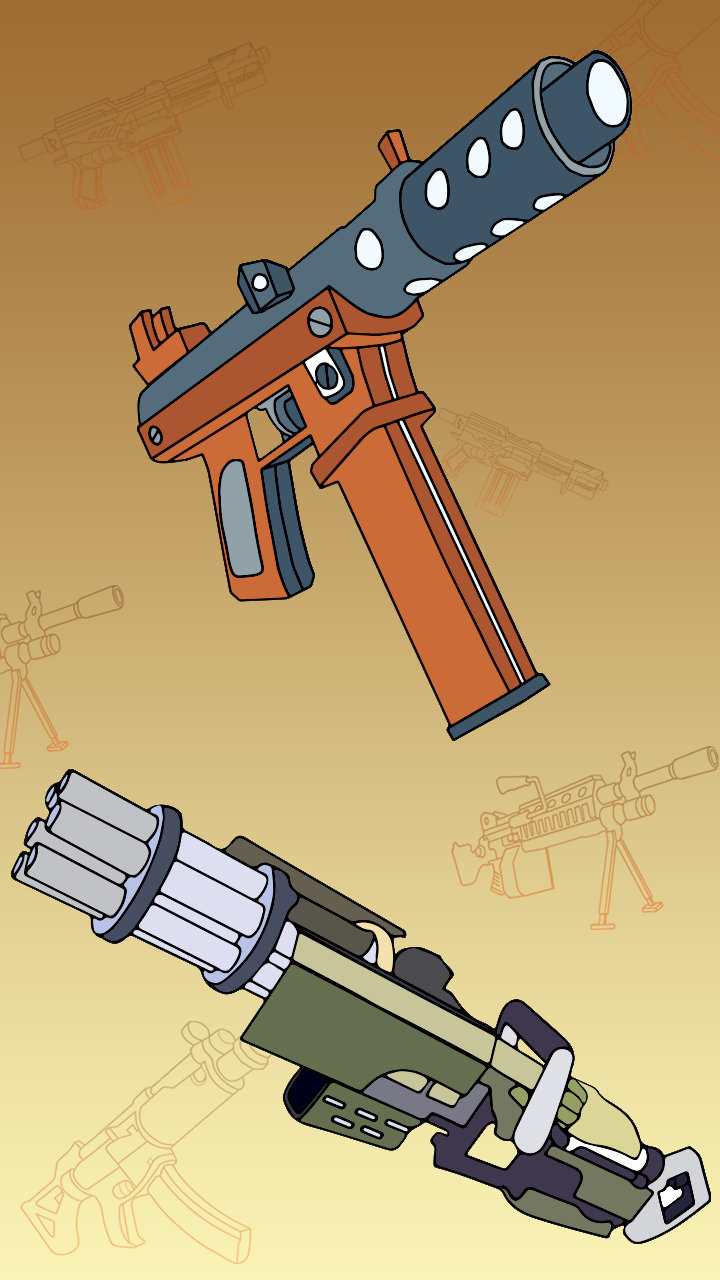 Guns Color By Number - Weapons Coloring Book Puzzle:Amazon.com:Appstore ...