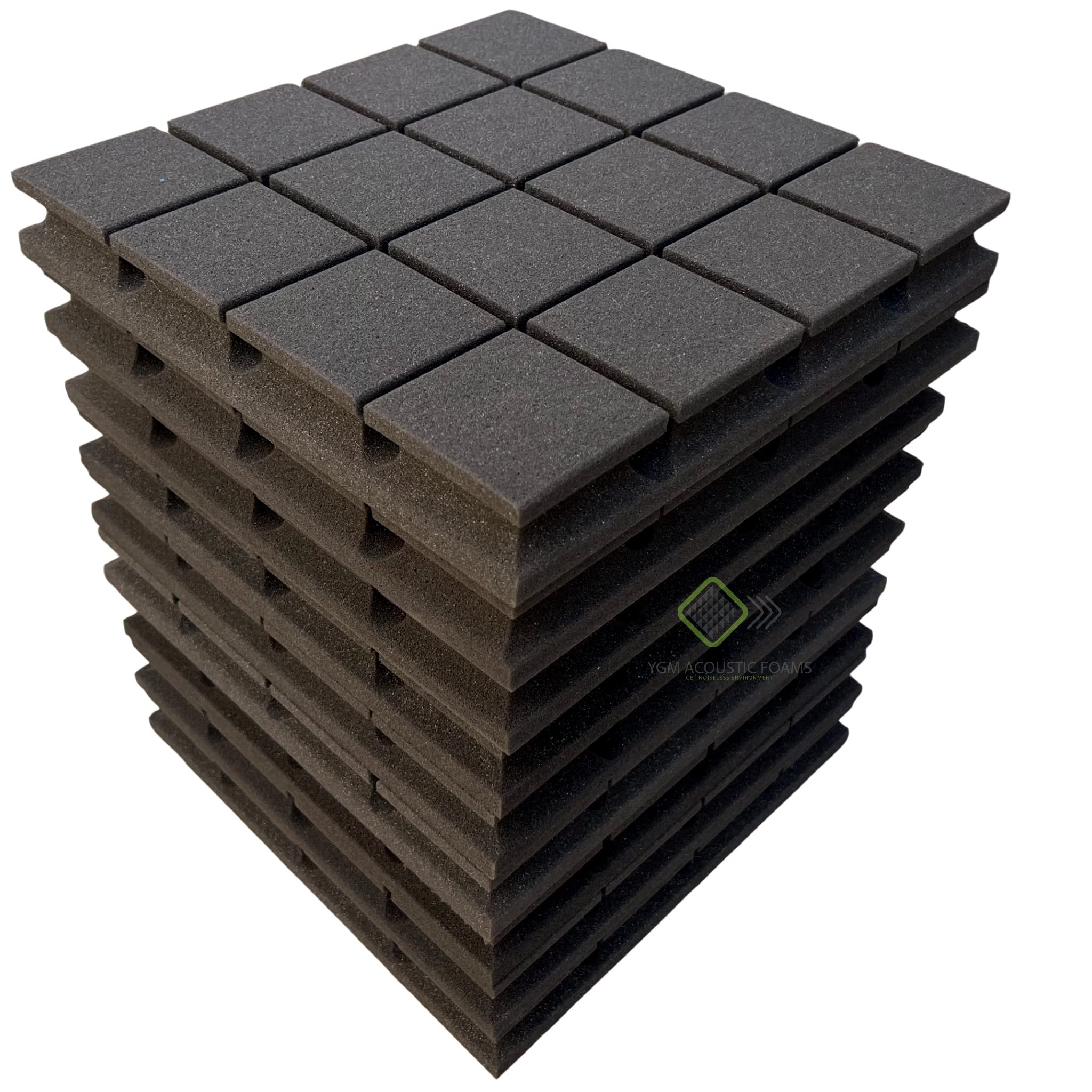 Buy YGM Acoustic Foams® Turbo Acoustic Panels, 12" X 12" X 2", 50 ...